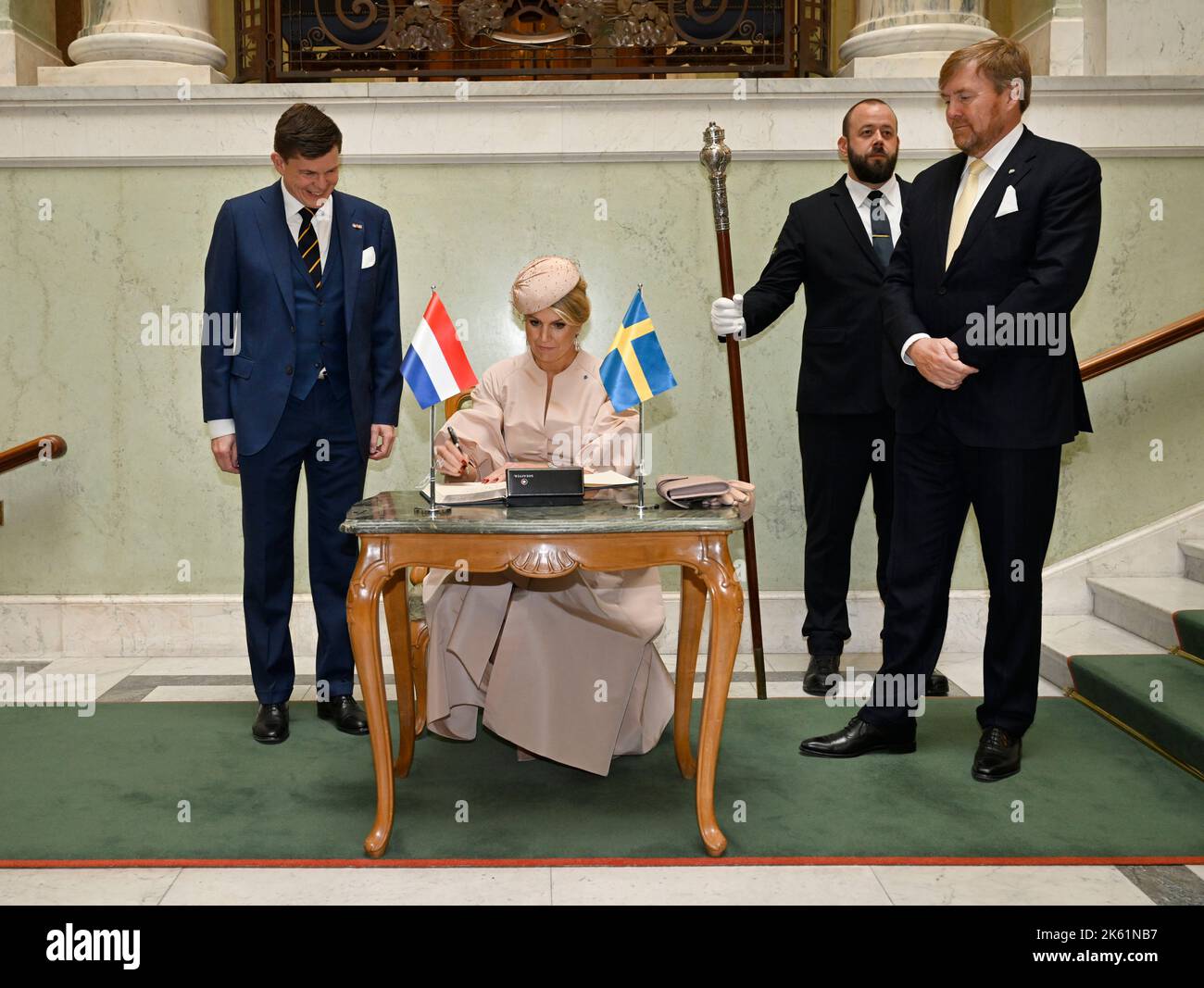 King Willem-Alexander and Queen Máxima of the Netherlands are received ...