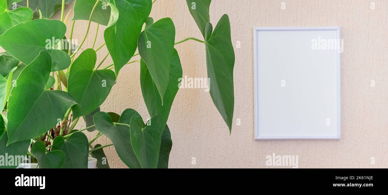 Model of photo frame with empty space for logos, advertising ...