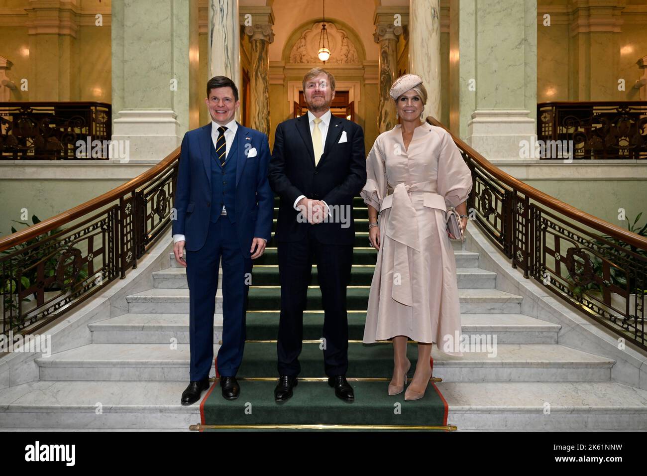 King Willem-Alexander and Queen Máxima of the Netherlands are received ...