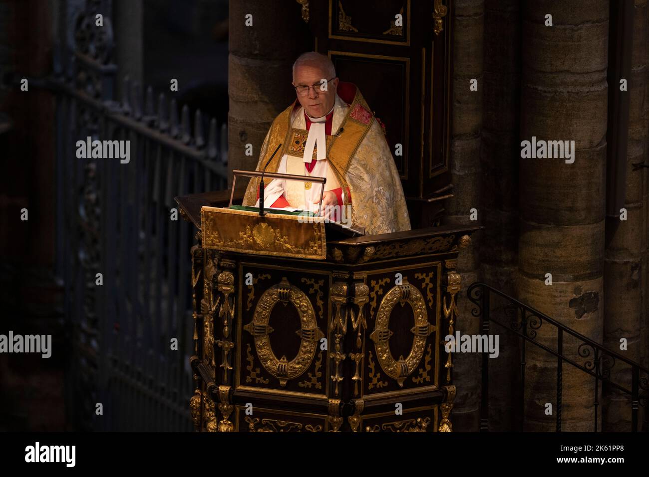 The Very Reverend Dr David Hoyle MBE speaks during a 'Trees For Life ...