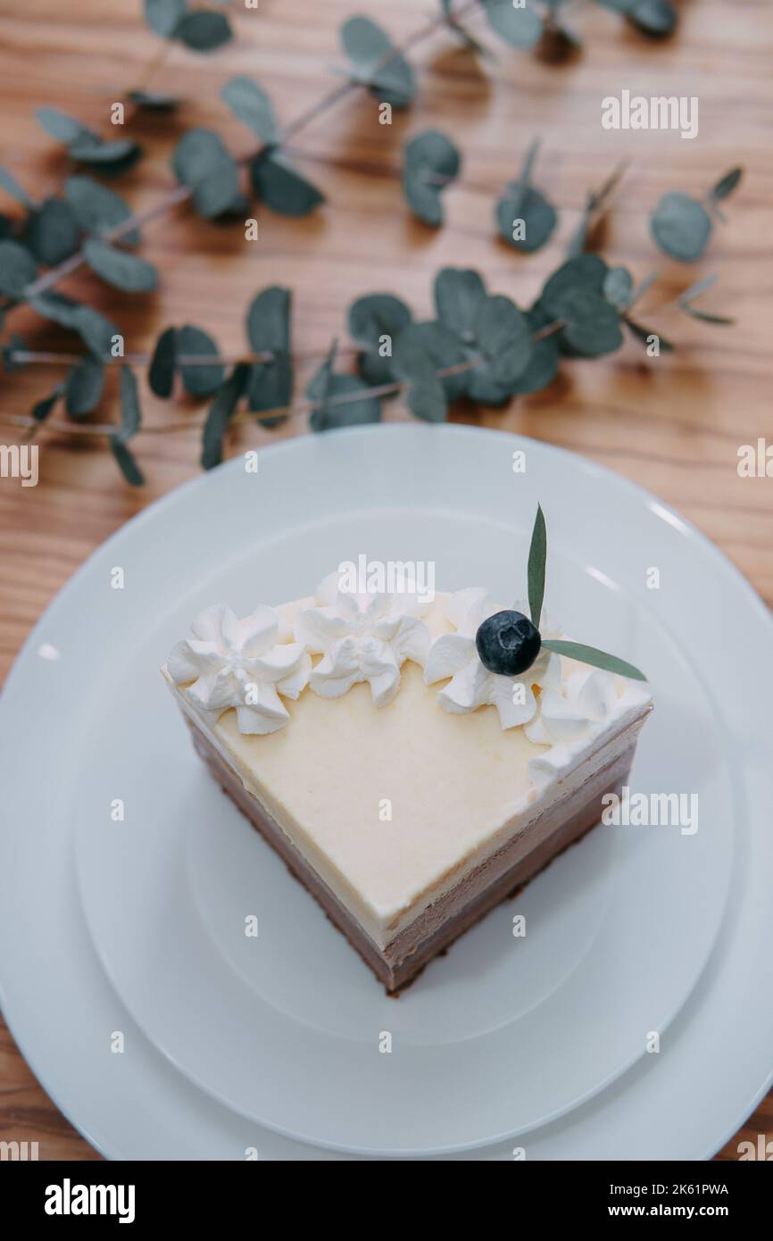 Preparation mousse cake three hi-res stock photography and images - Alamy