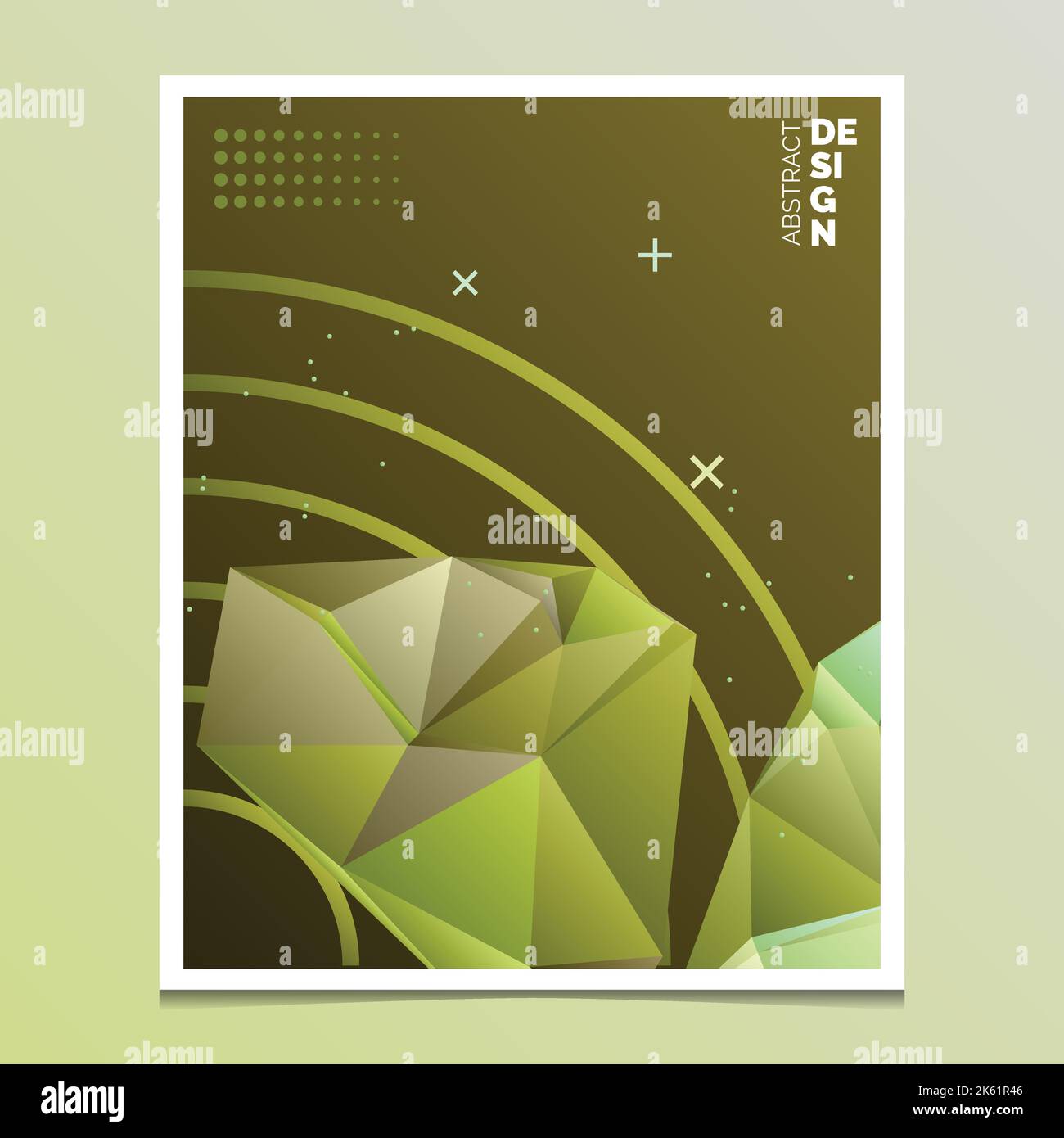 Abstract composition. A4 brochure cover design. Title sheet model ...