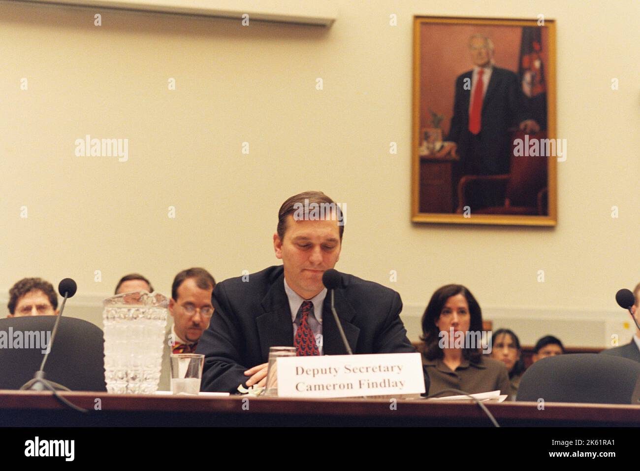 Office of the Secretary - Press Conference Cameron Finley Stock Photo ...