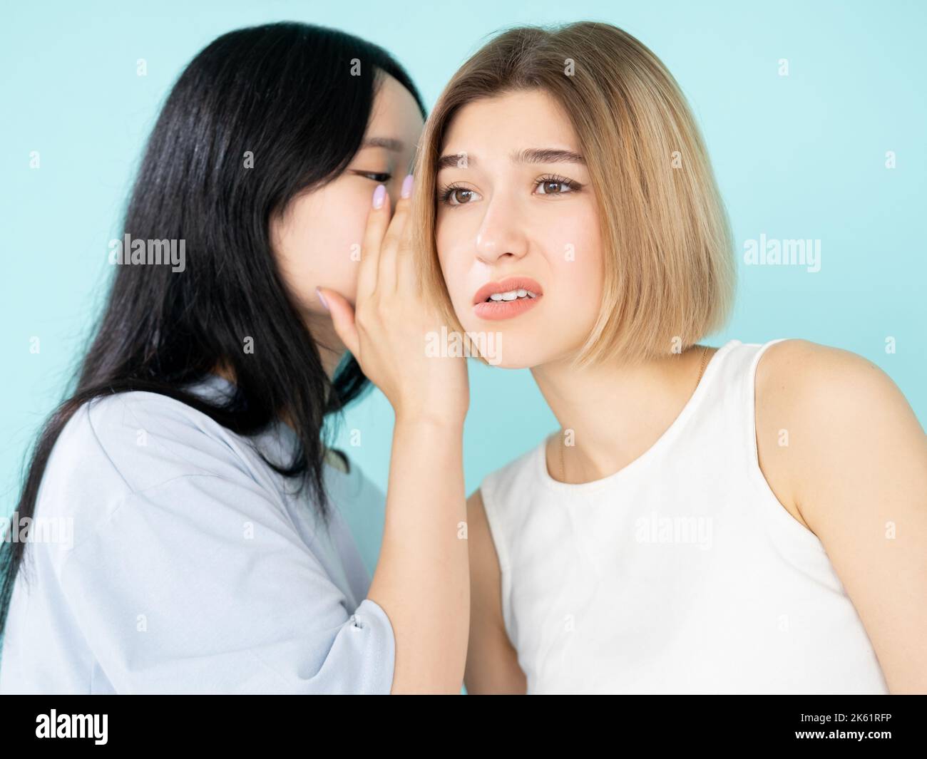 Gossip secret hi-res stock photography and images - Alamy