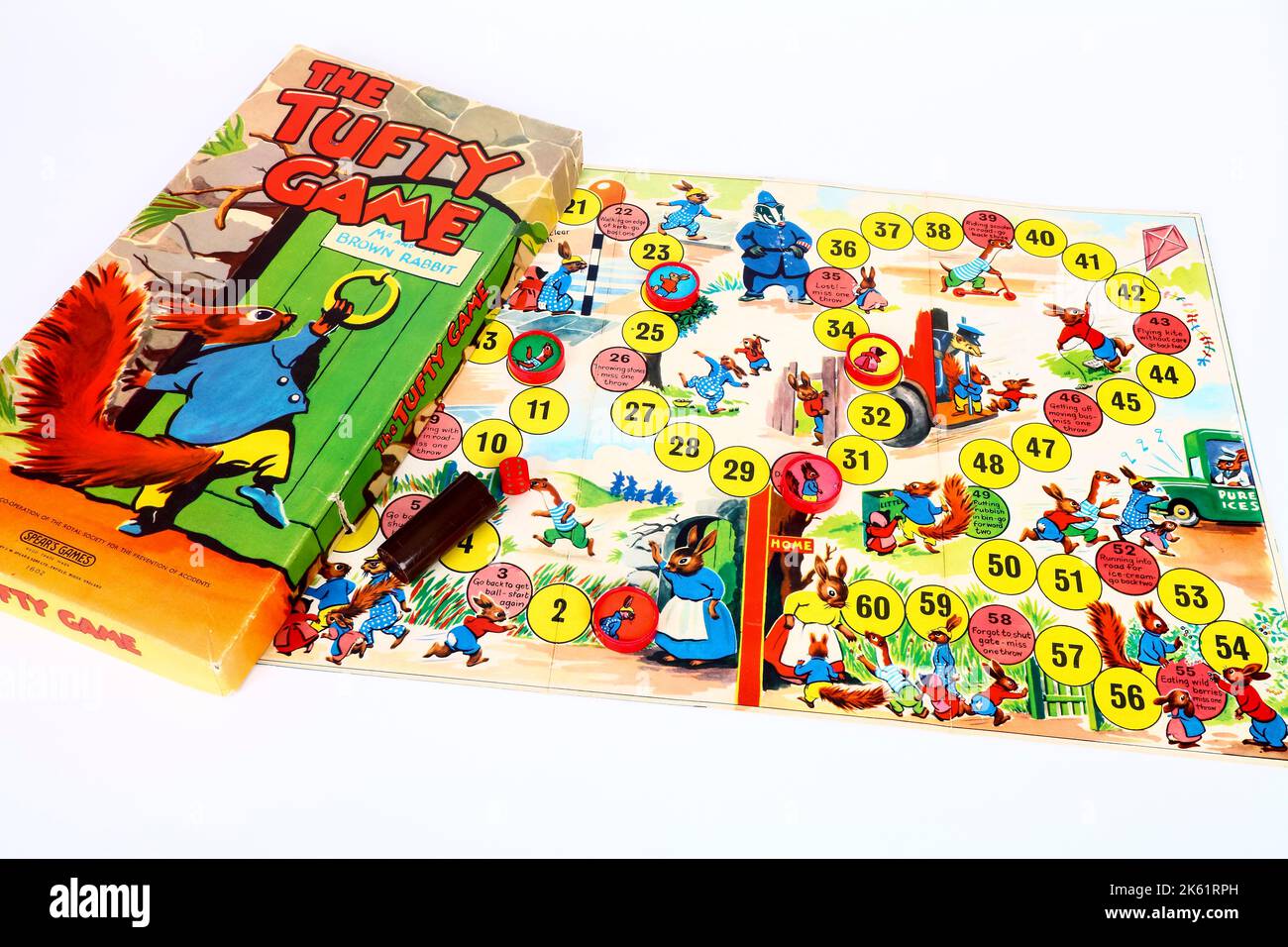 Nostalgic vintage The Tufty Game by Spears Games Stock Photo - Alamy