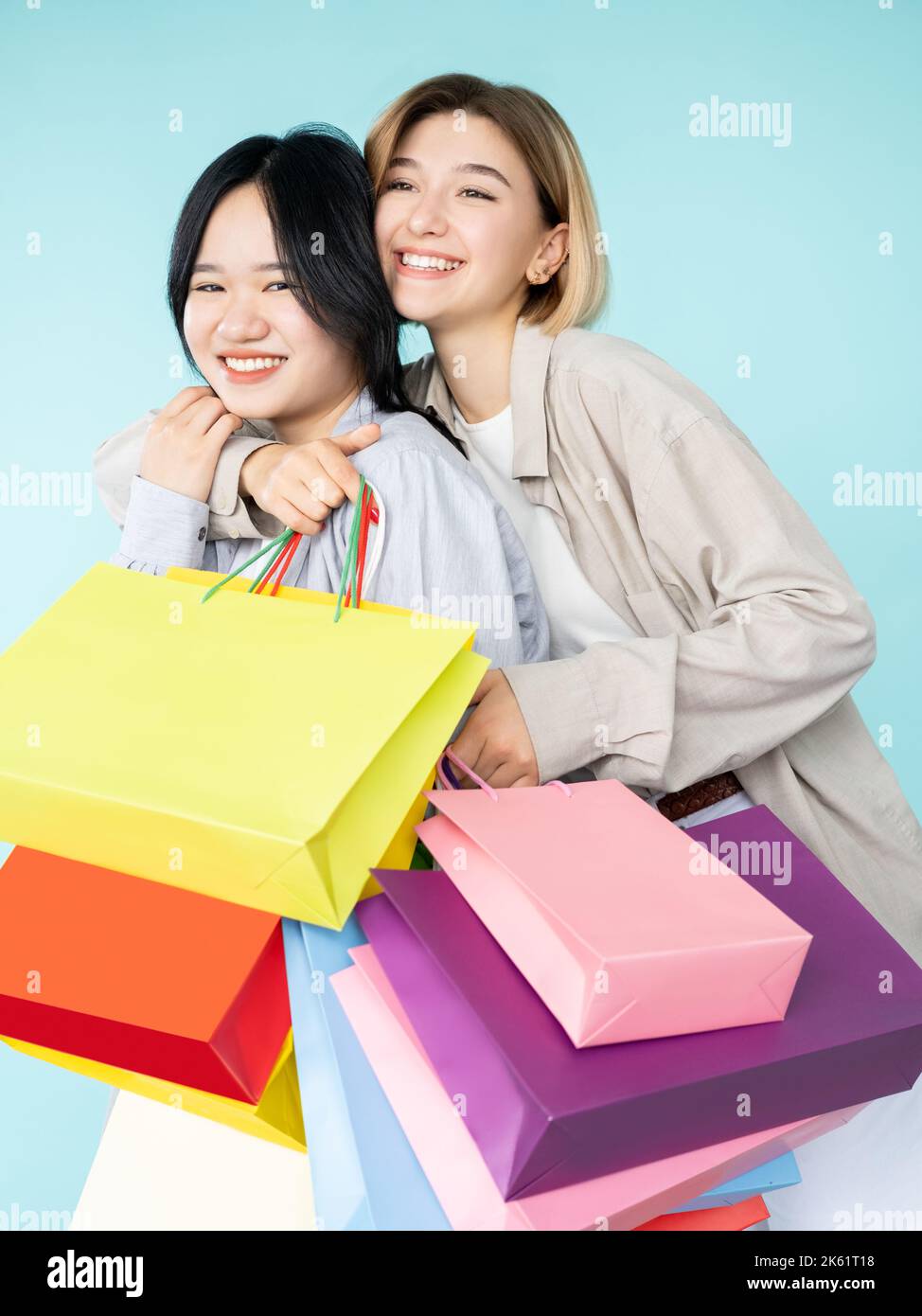 Teenage friends meeting isolated hi-res stock photography and images ...