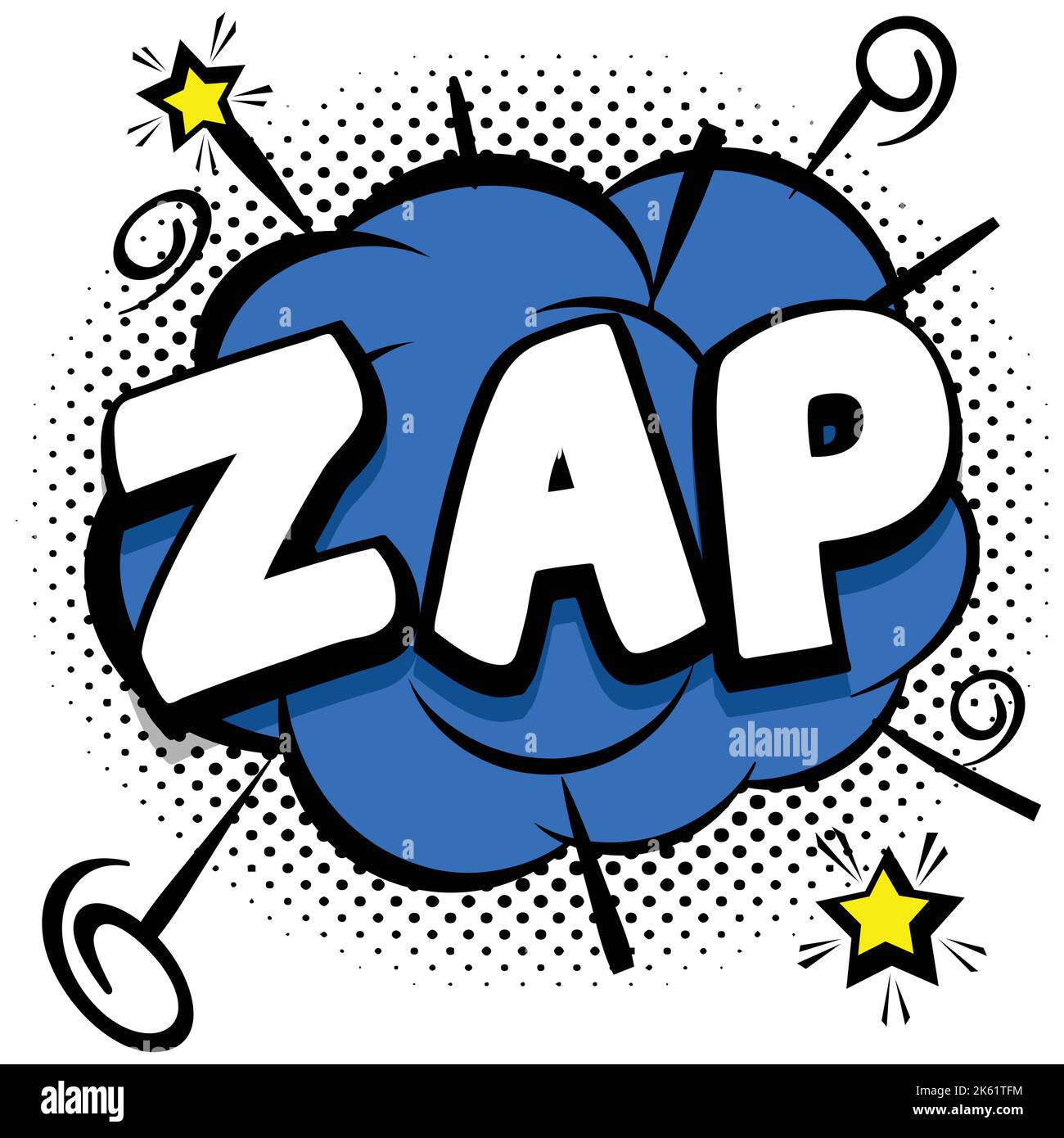zap Comic bright template with speech bubbles on colorful frames Vector ...