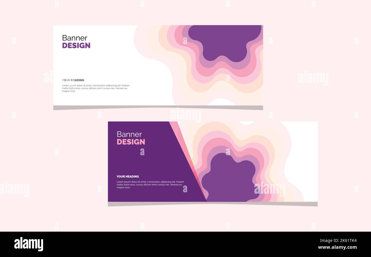 abstract Paper Cut Banner Template backgrounds. Paper cut shapes ...