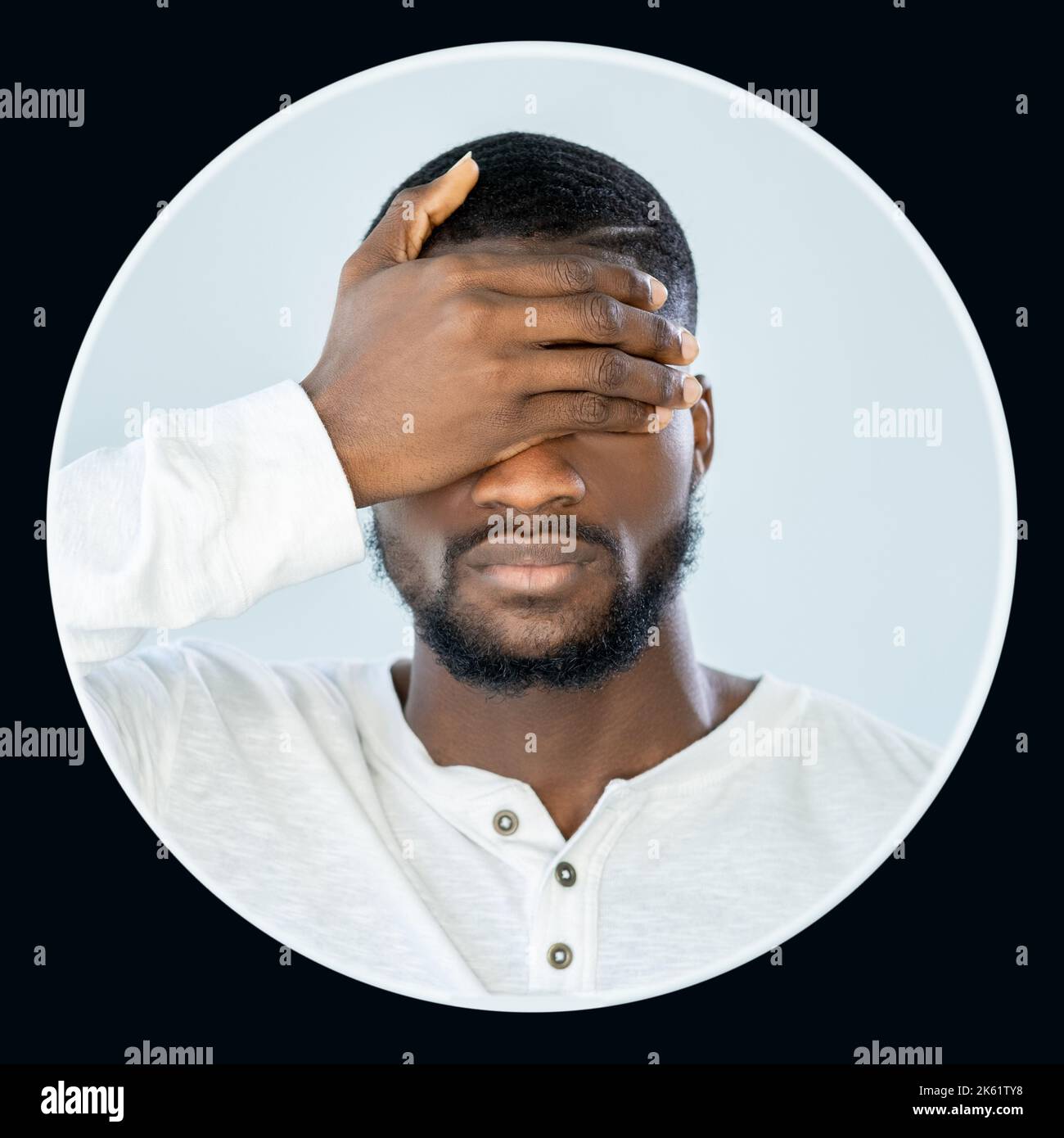 face palm man avatar mistake frustrated emotion Stock Photo - Alamy