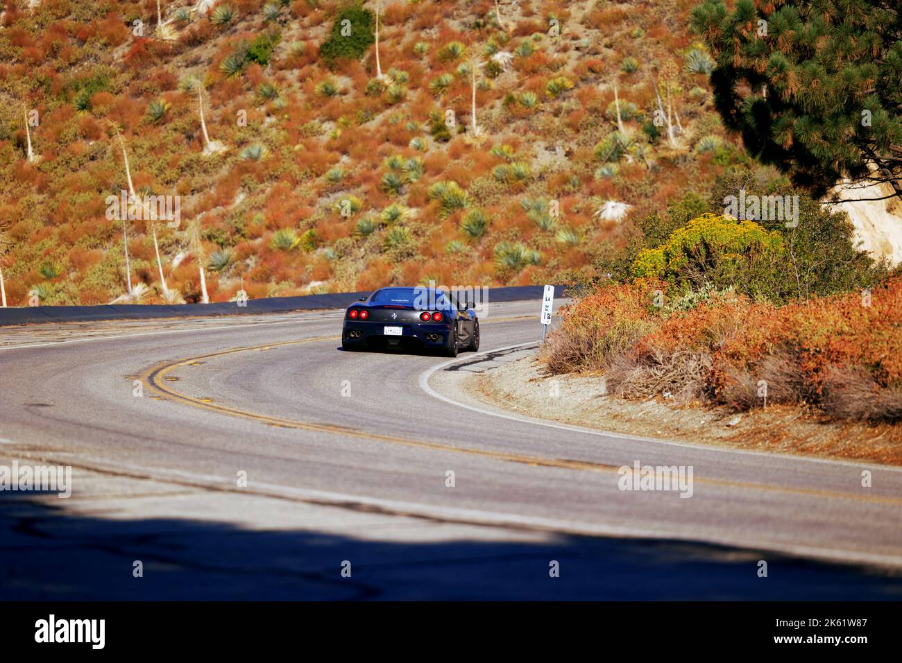 Angeles crest car hi-res stock photography and images - Alamy
