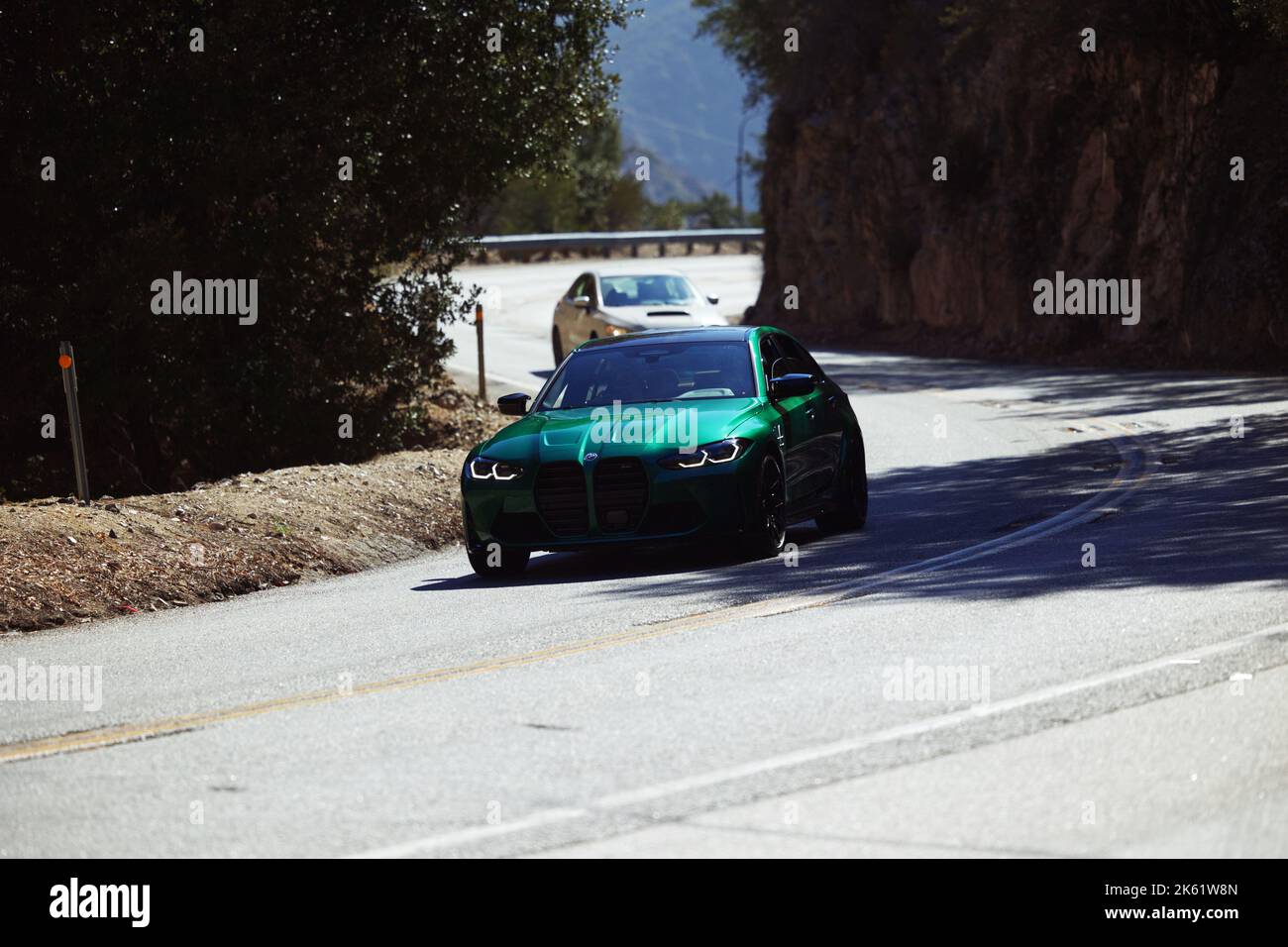 Angeles crest car hi-res stock photography and images - Alamy