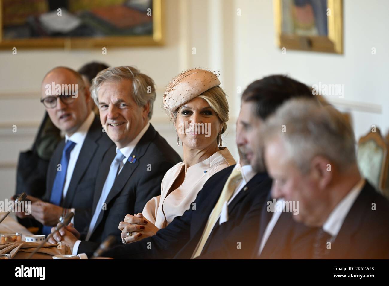 King Willem-Alexander and Queen Máxima of the Netherlands are received ...