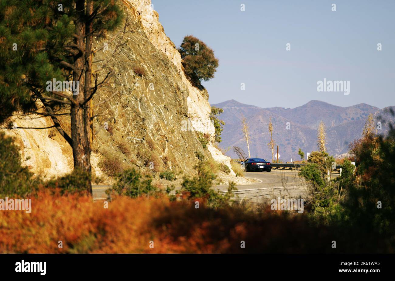 Angeles crest car hi-res stock photography and images - Alamy
