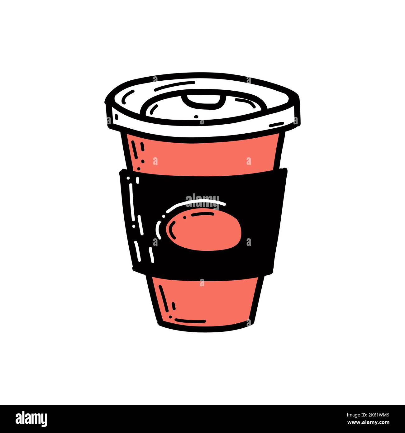 Doodle espresso coffee plastic Cut Out Stock Images & Pictures - Alamy