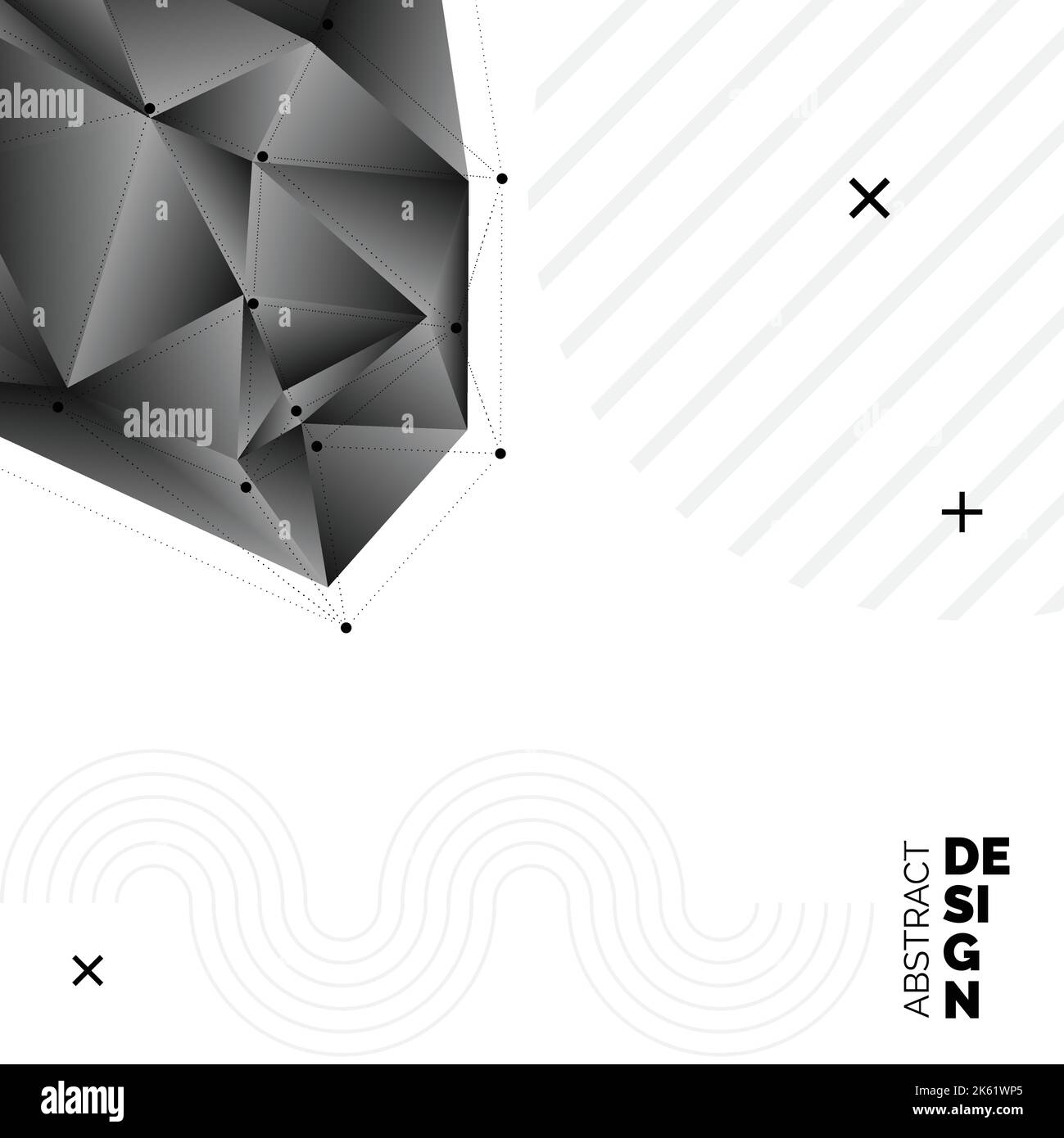 Abstract Geometric backgrounds. Polygonal vector design Vector ...