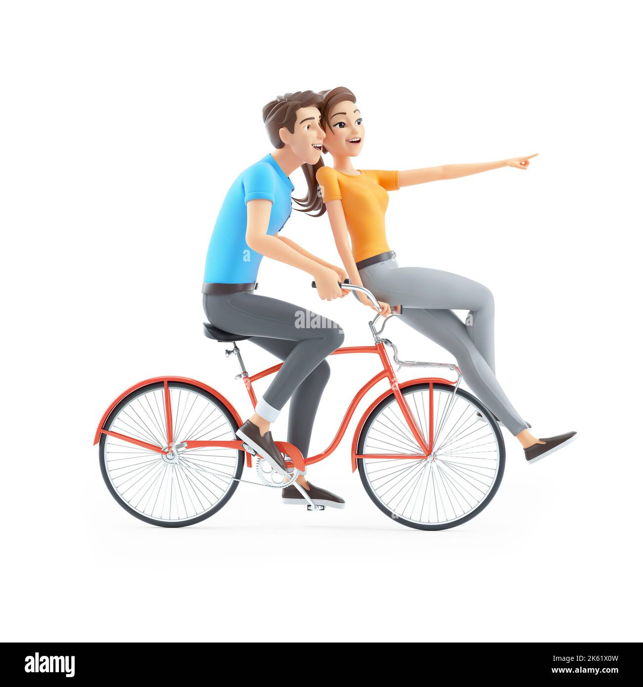 Woman man riding together on hi-res stock photography and images - Alamy