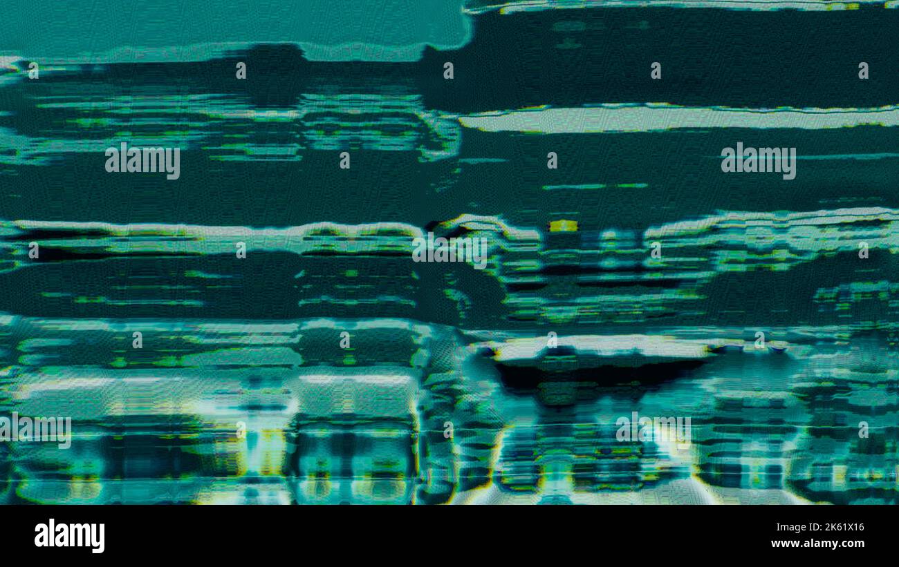 glitch background distortion texture green blue Stock Photo - Alamy