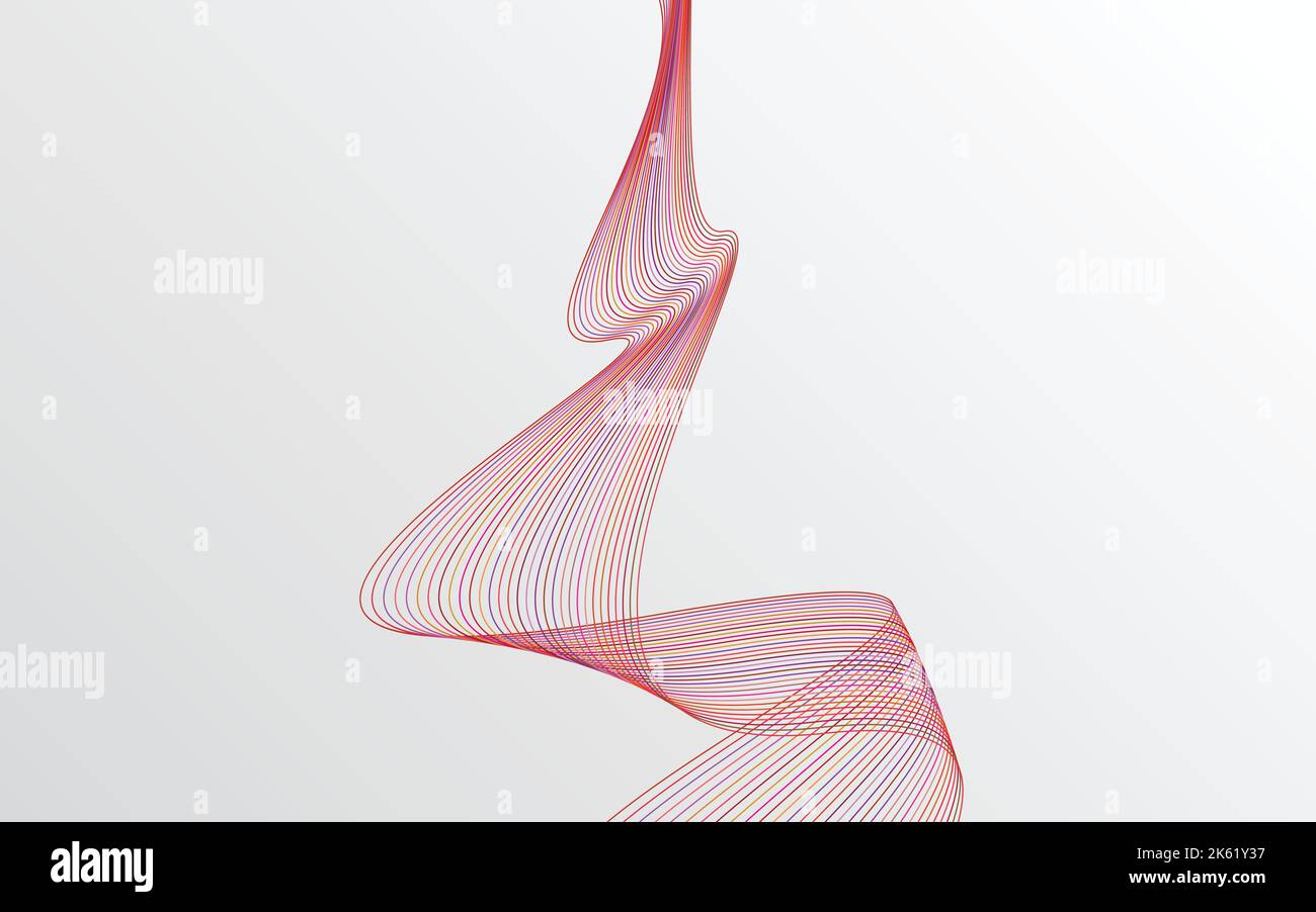 Red wavy lines hi-res stock photography and images - Alamy