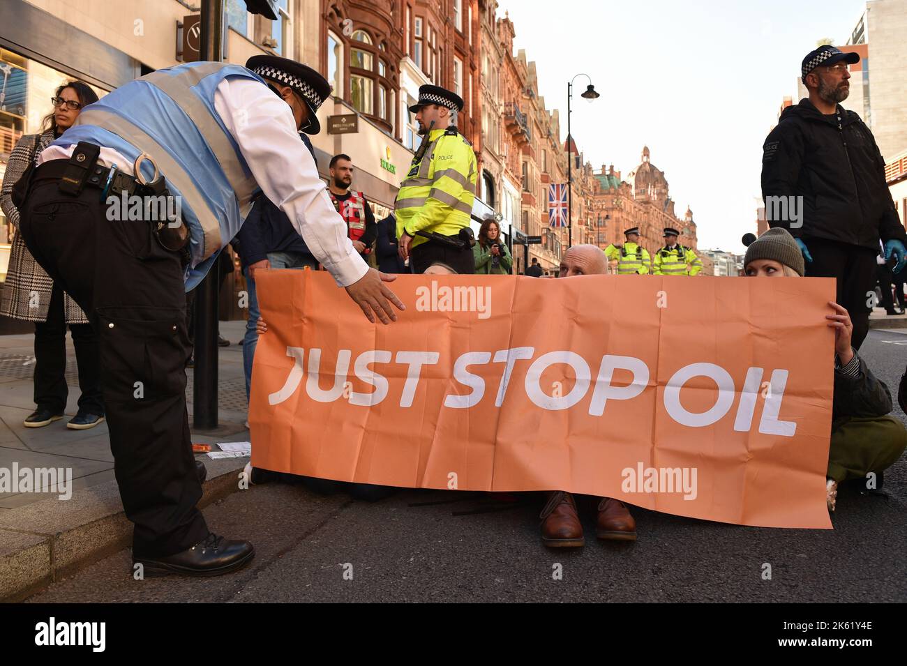 Just stop oil protest banner hi-res stock photography and images - Alamy