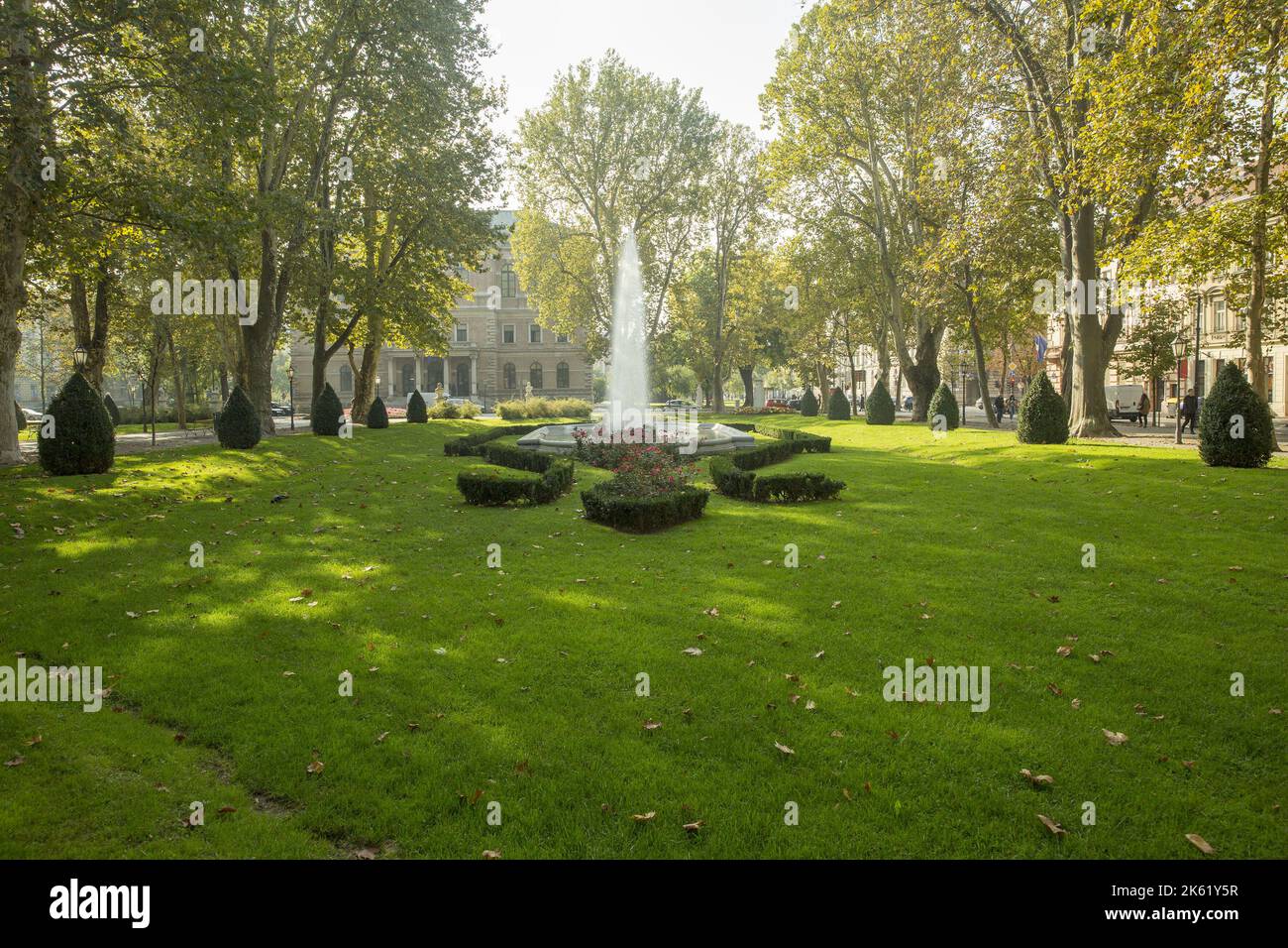Zrinjevac park in Zagreb, Vroatia Stock Photo - Alamy