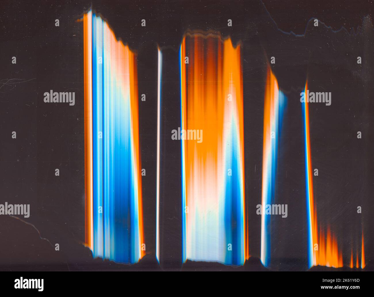 glitch distortion old film flare dust scratches Stock Photo - Alamy