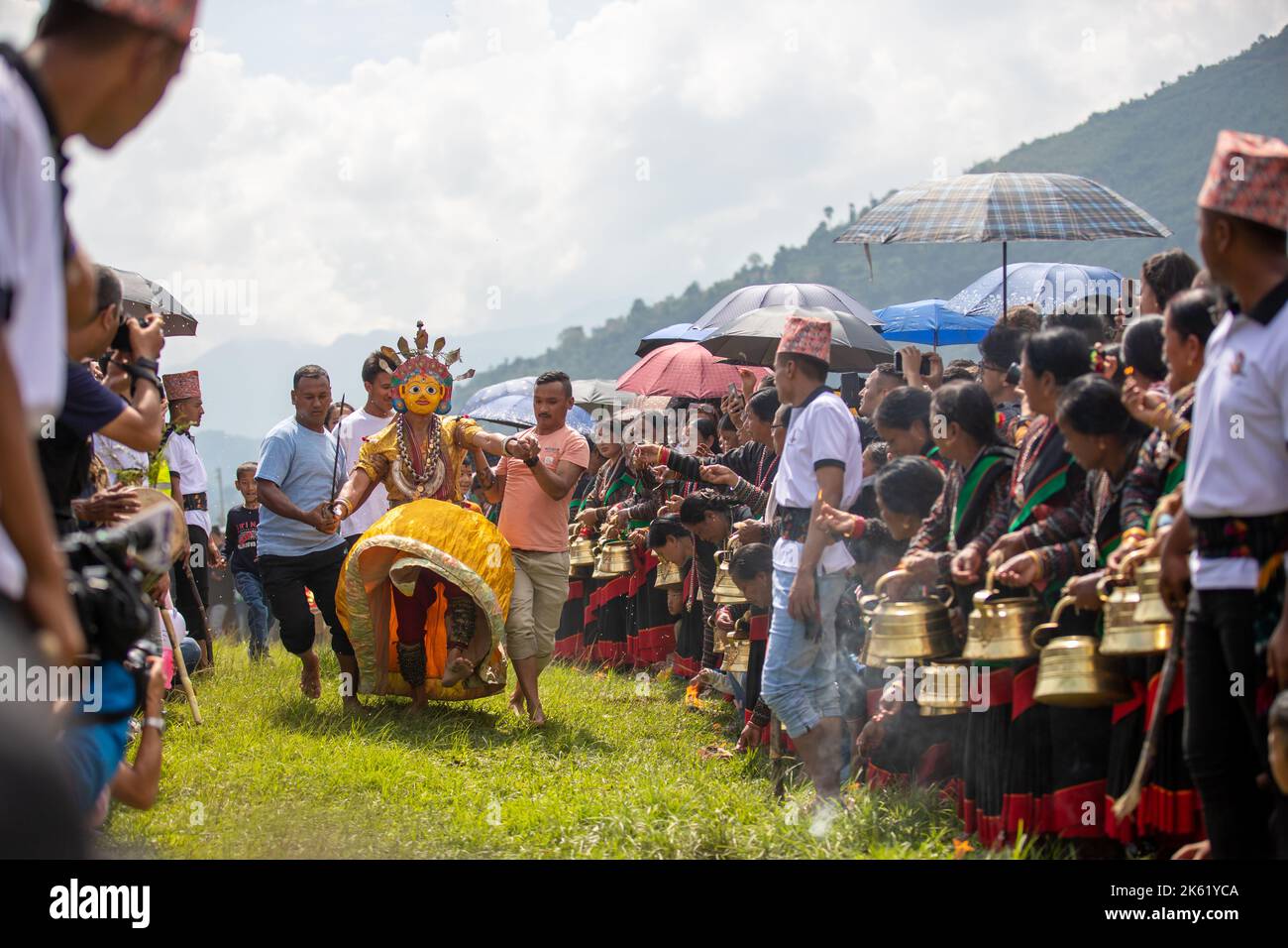 Nepalese people celebrates Shikali Festival Stock Photo - Alamy