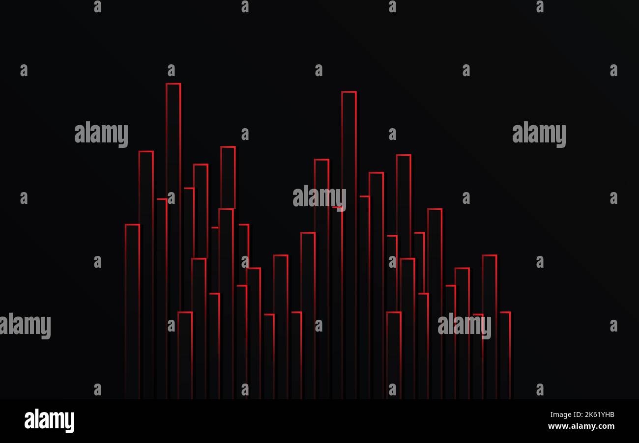 Abstract Red light Lines Pipe speed zoom on black background technology ...