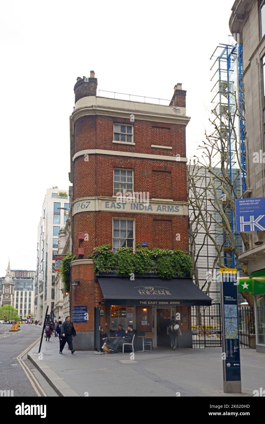 The East India Arms Pub, in the City Stock Photo - Alamy