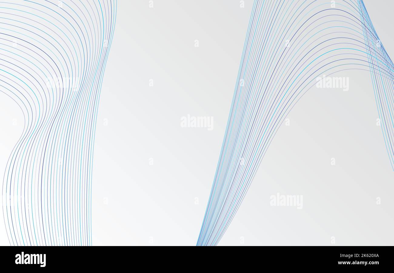 Abstract Blue Color technology Line wave background Vector Illustration ...