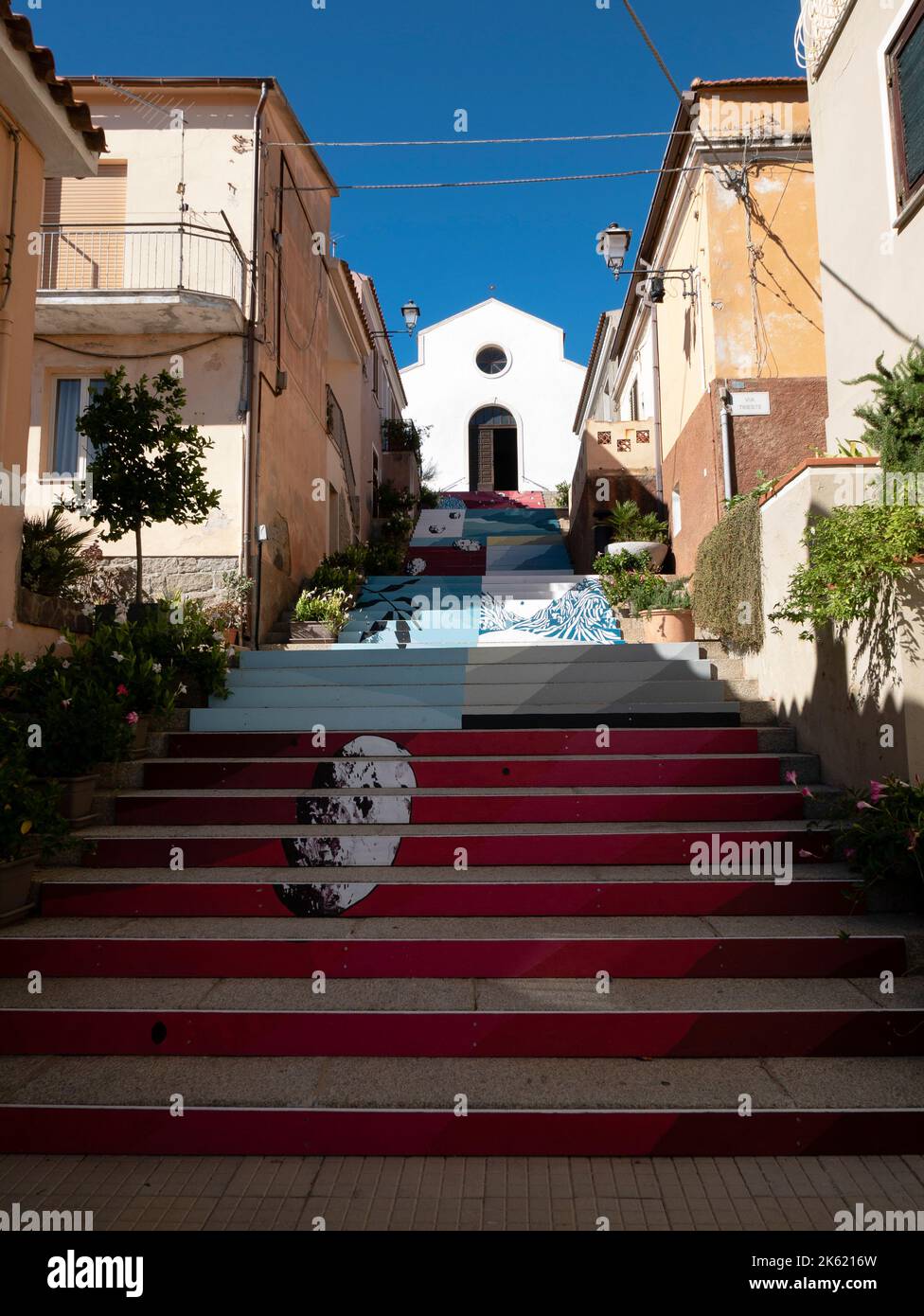 The stairs of Saint Lucia leading to the Church of Saint Lucia ...