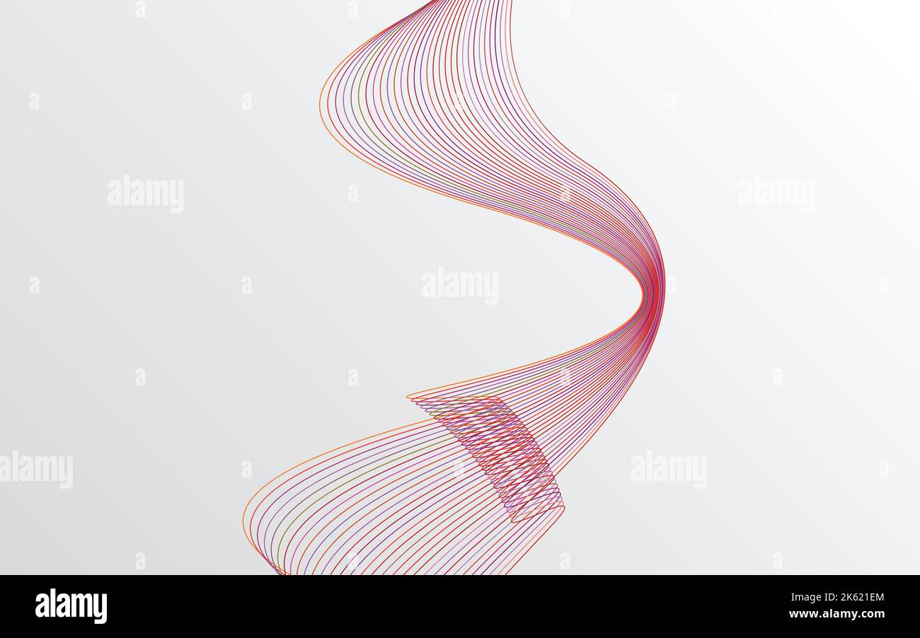 Red wavy lines Stock Vector Images - Alamy