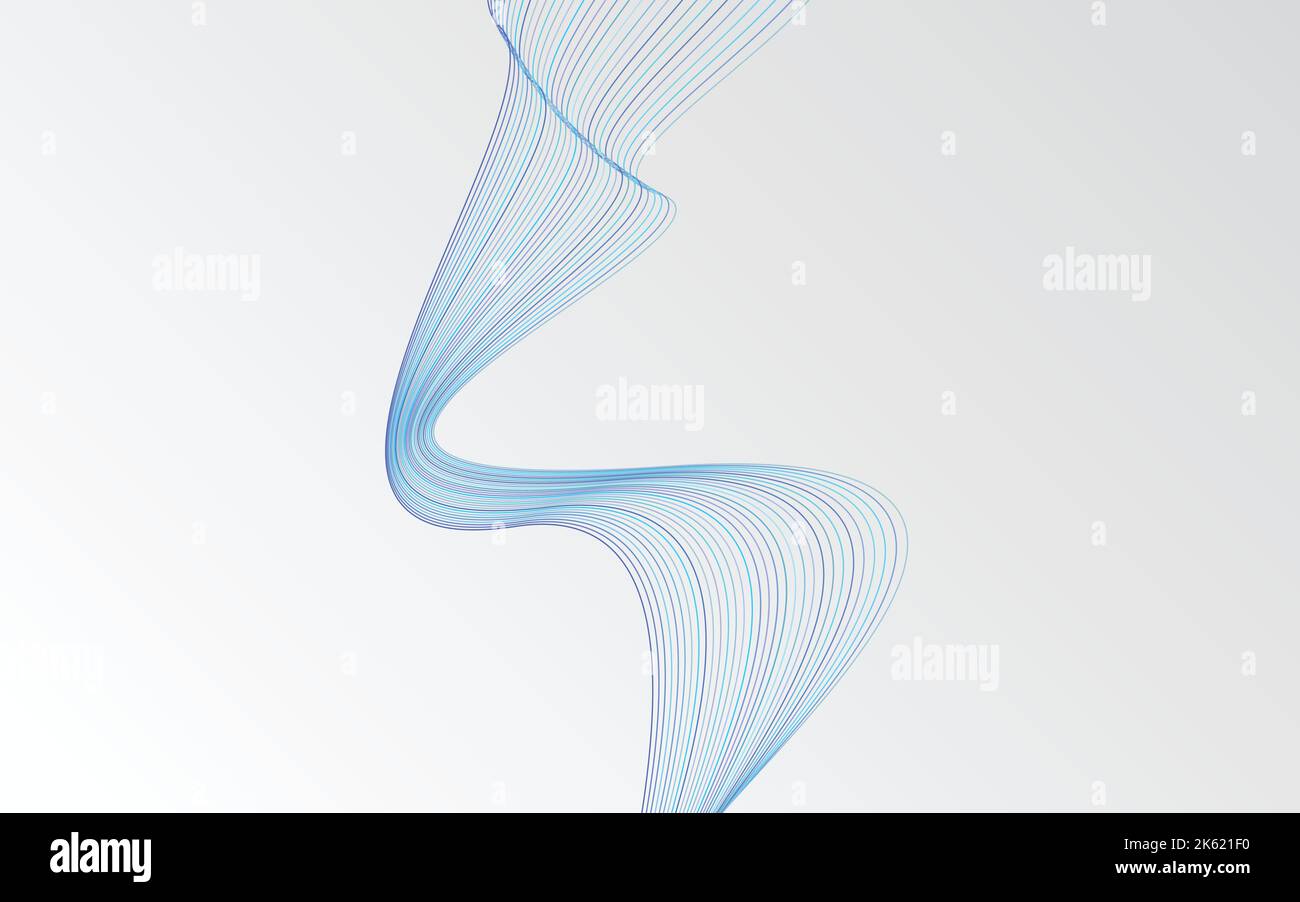 Wave of the blue colored lines. High resolution Vector Illustration ...
