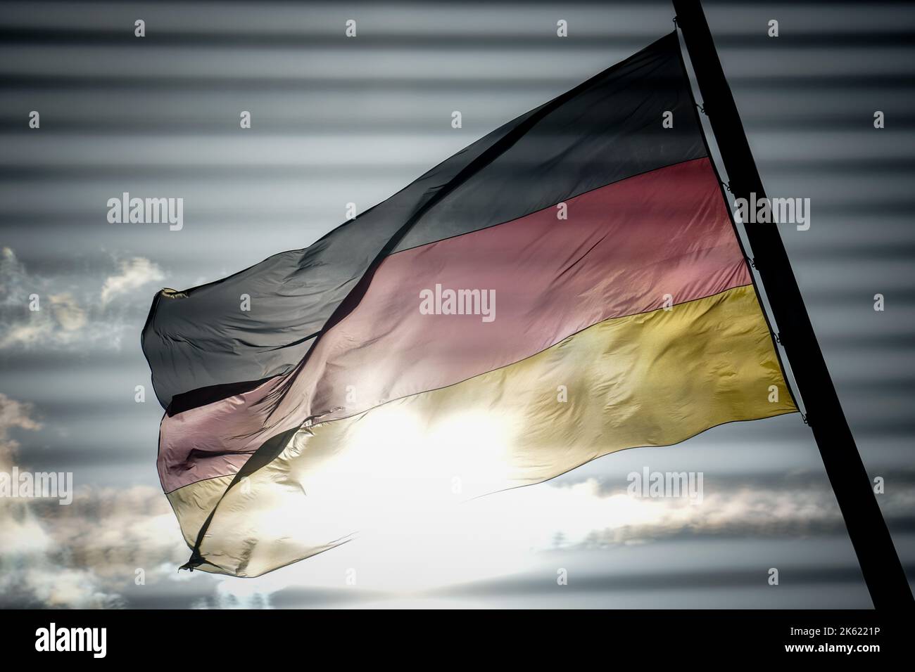Berlin, Germany. 11th Oct, 2022. The flag of the Federal Republic of ...