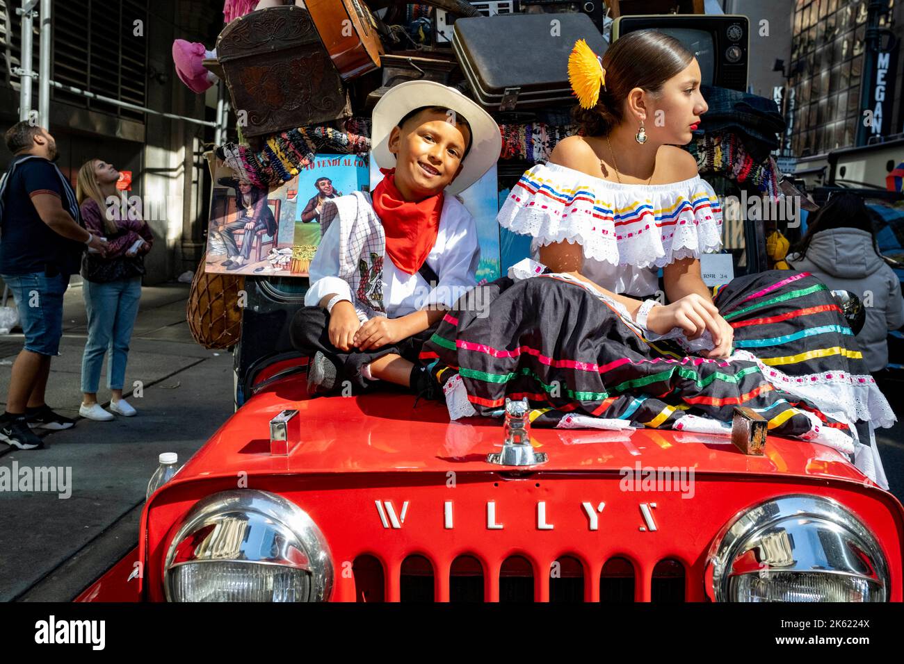 New York, New York, USA. 9th Oct, 2022. The Hispanic Day Parade NYC is ...