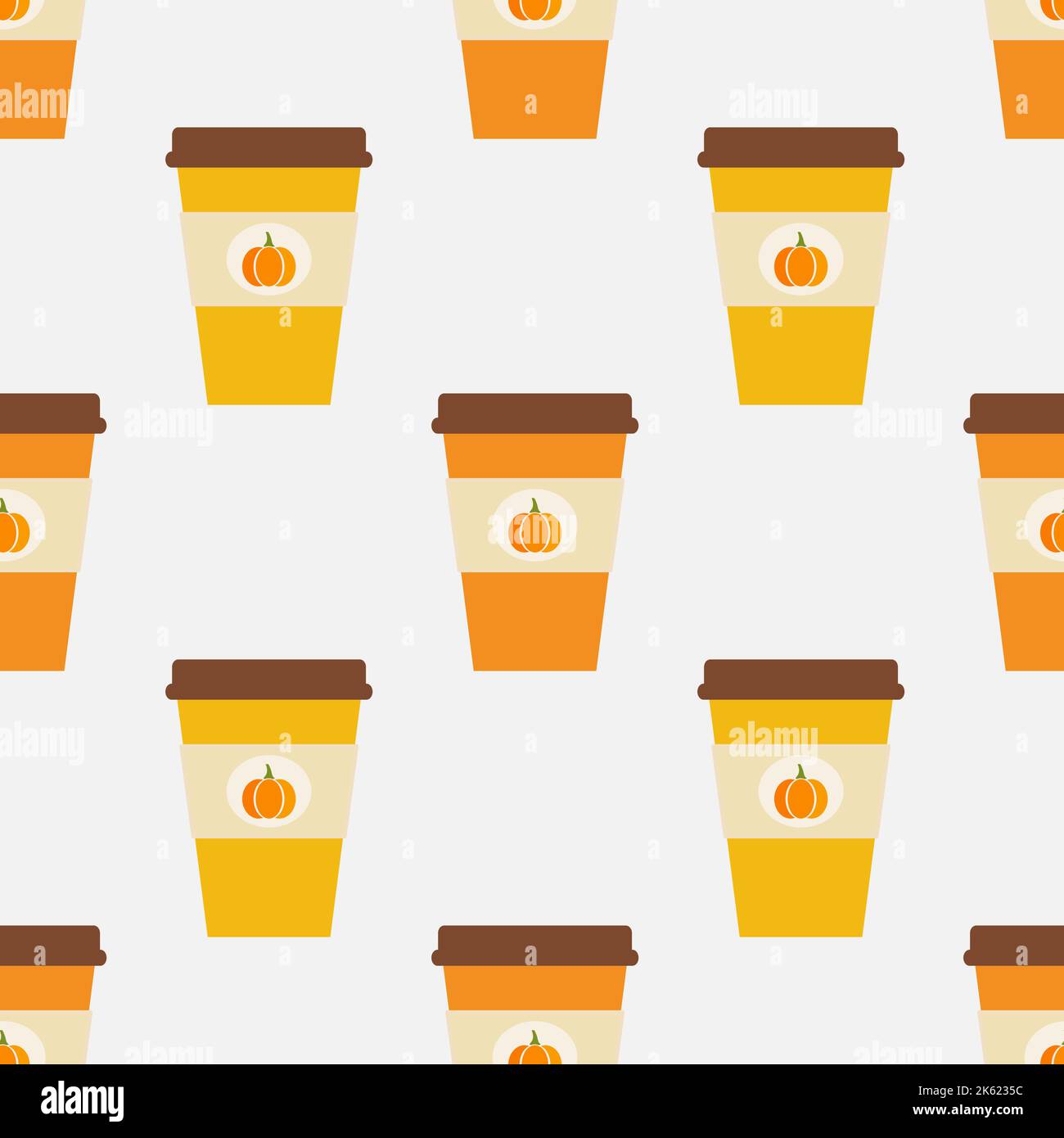 Pumpkin spice latte coffee Stock Vector Images - Alamy