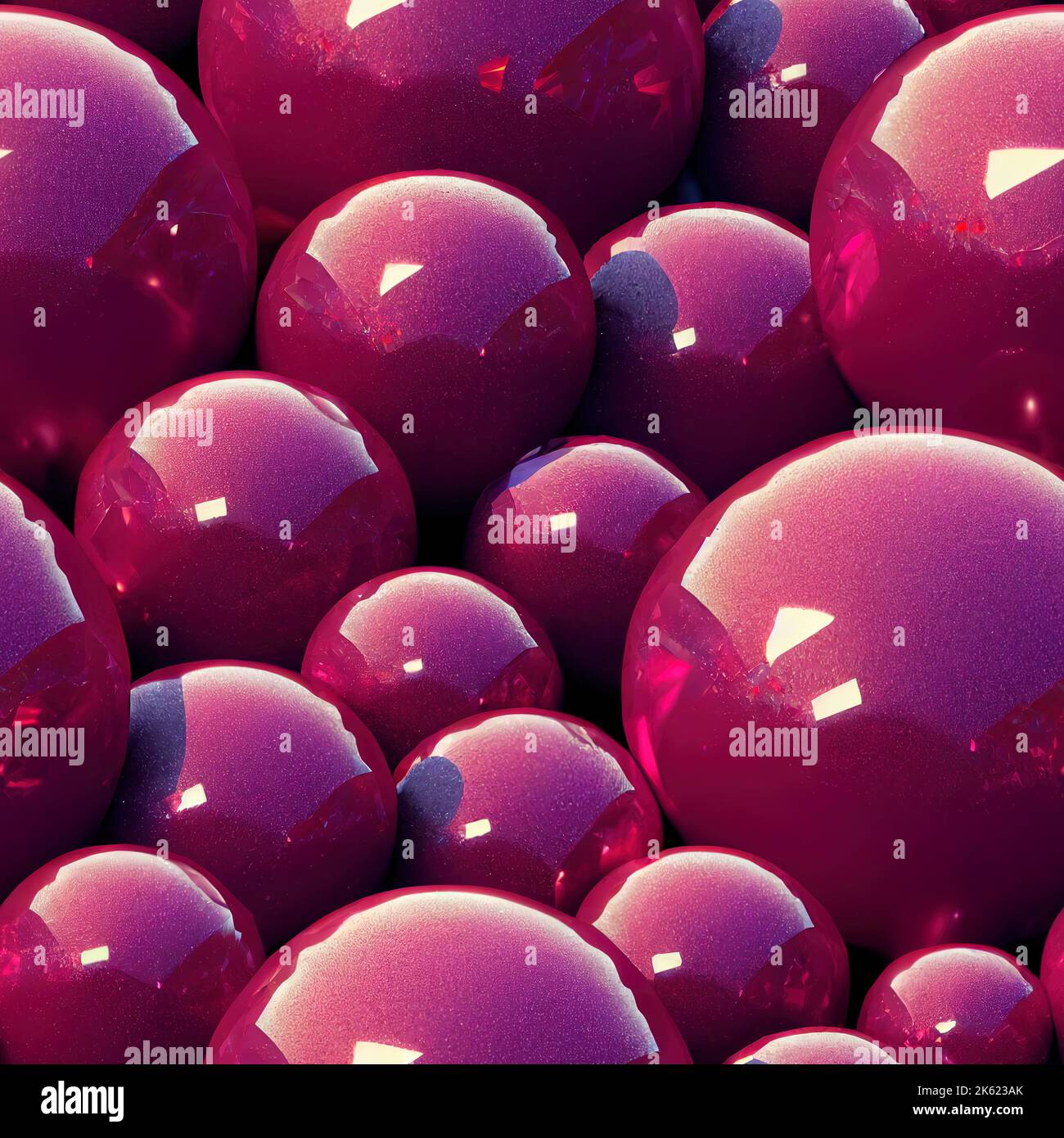 Ruby crystal texture tiles. Magic seamless pattern with colorful shiny ...