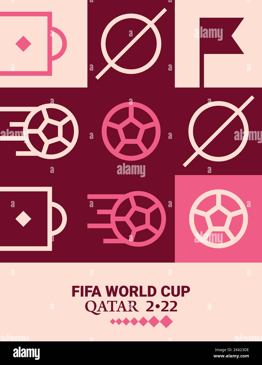 Qatar fifa world cup logo Stock Vector Images - Alamy