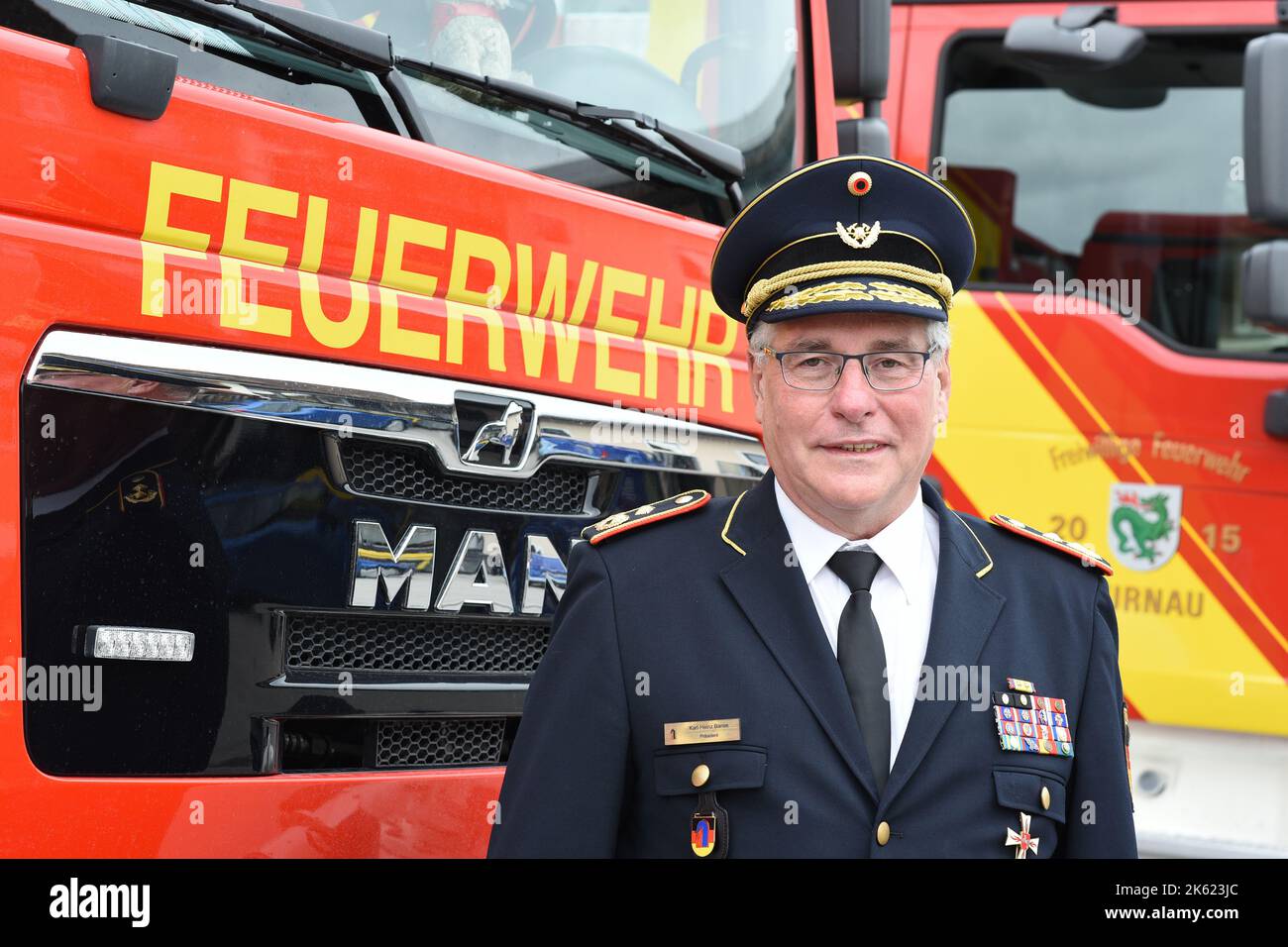 Murnau, Germany. 11th Oct, 2022. Karl-Heinz Banse, President of the ...