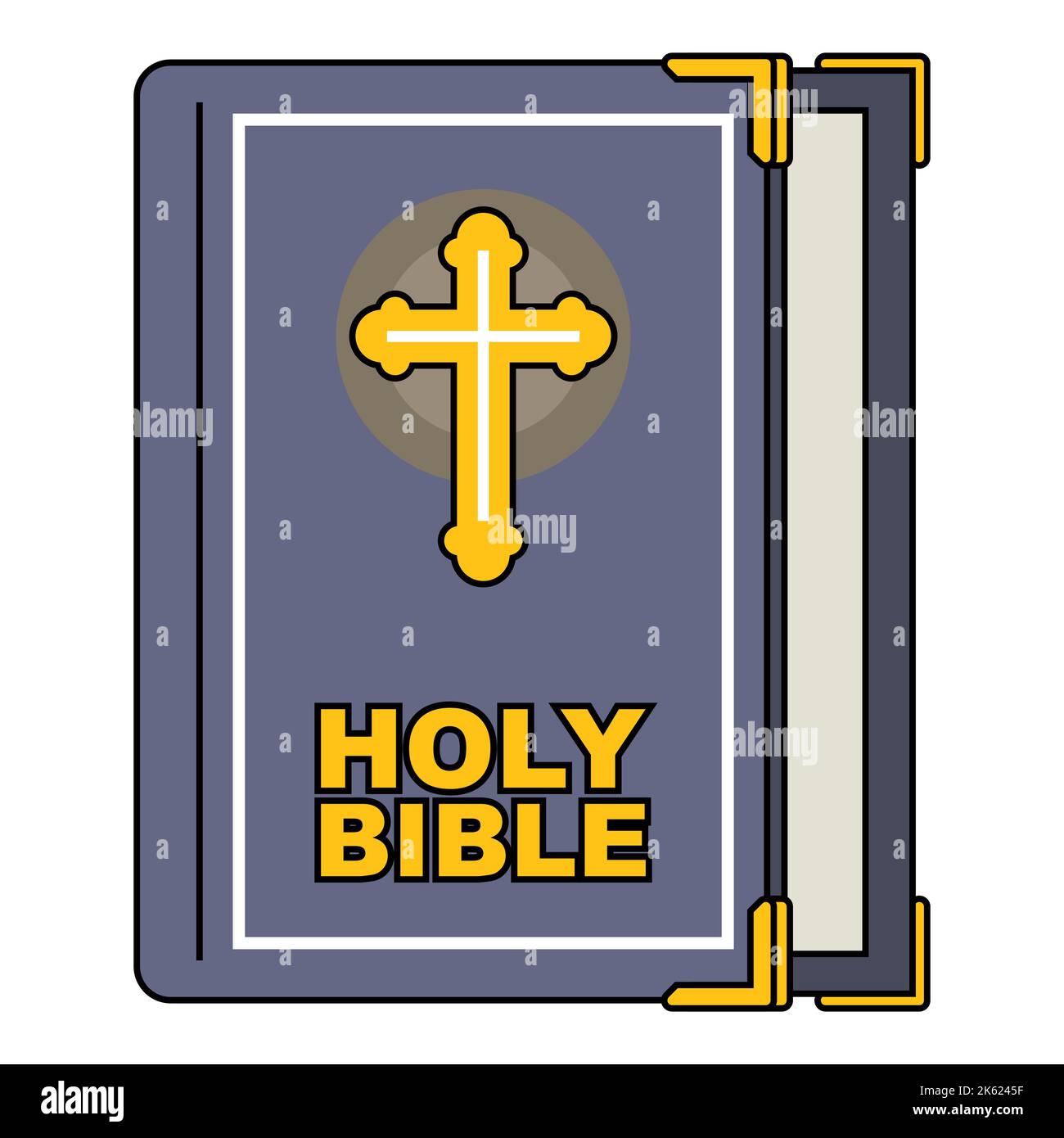 thick bible book for prayers. cover with the crucifixion of christ ...