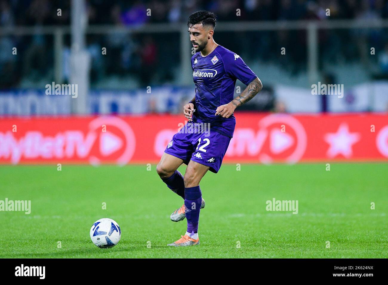 Florence, Italy. 10th Oct, 2022. Nicolas Gonzalez of ACF Fiorentina ...