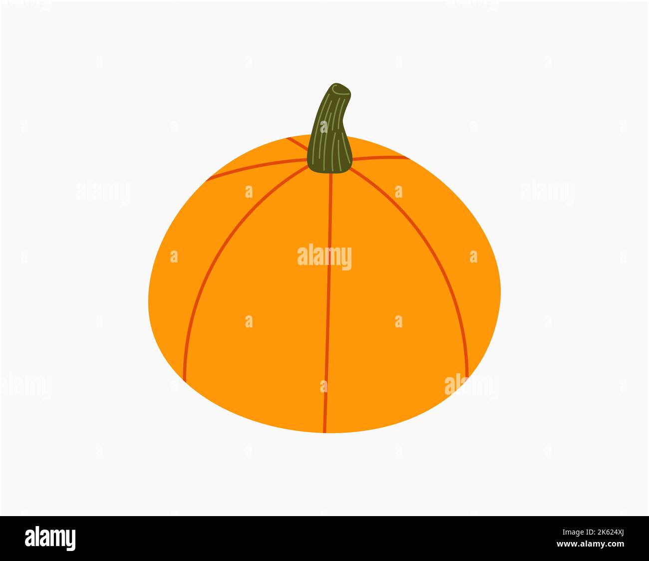 Pumpkin icon drawing. Simple vector illustration Stock Vector Image ...