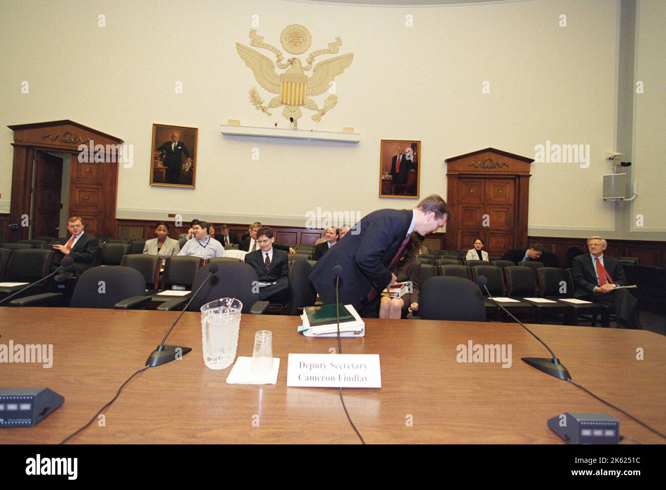 Office of the Secretary - Press Conference Cameron Finley Stock Photo ...