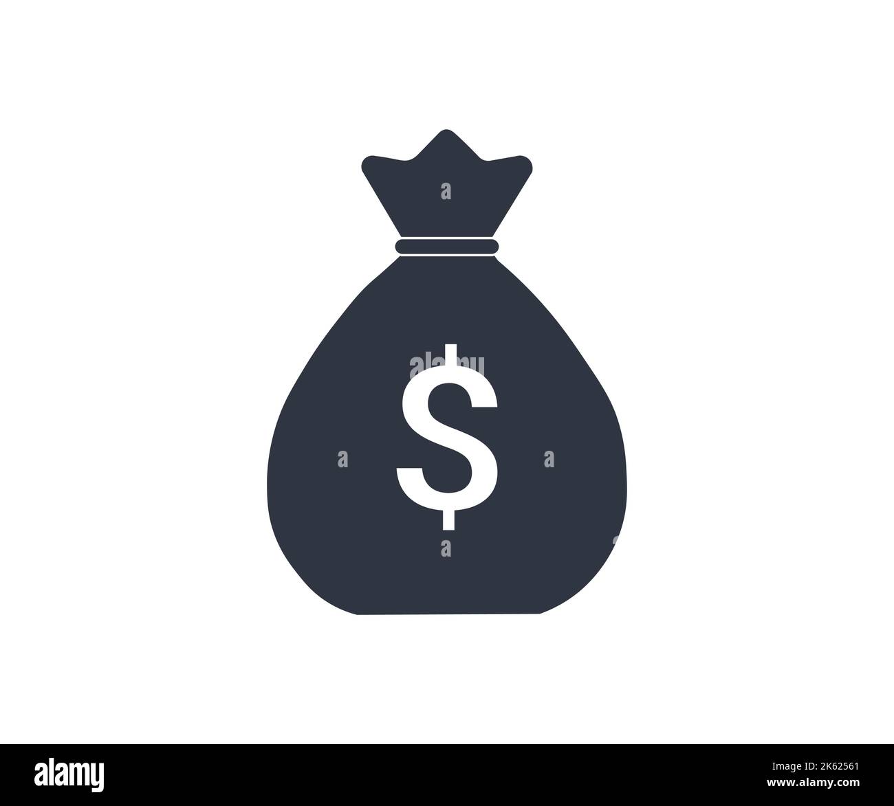 Black money bag icon. Concept of economy and transfer money and finance ...