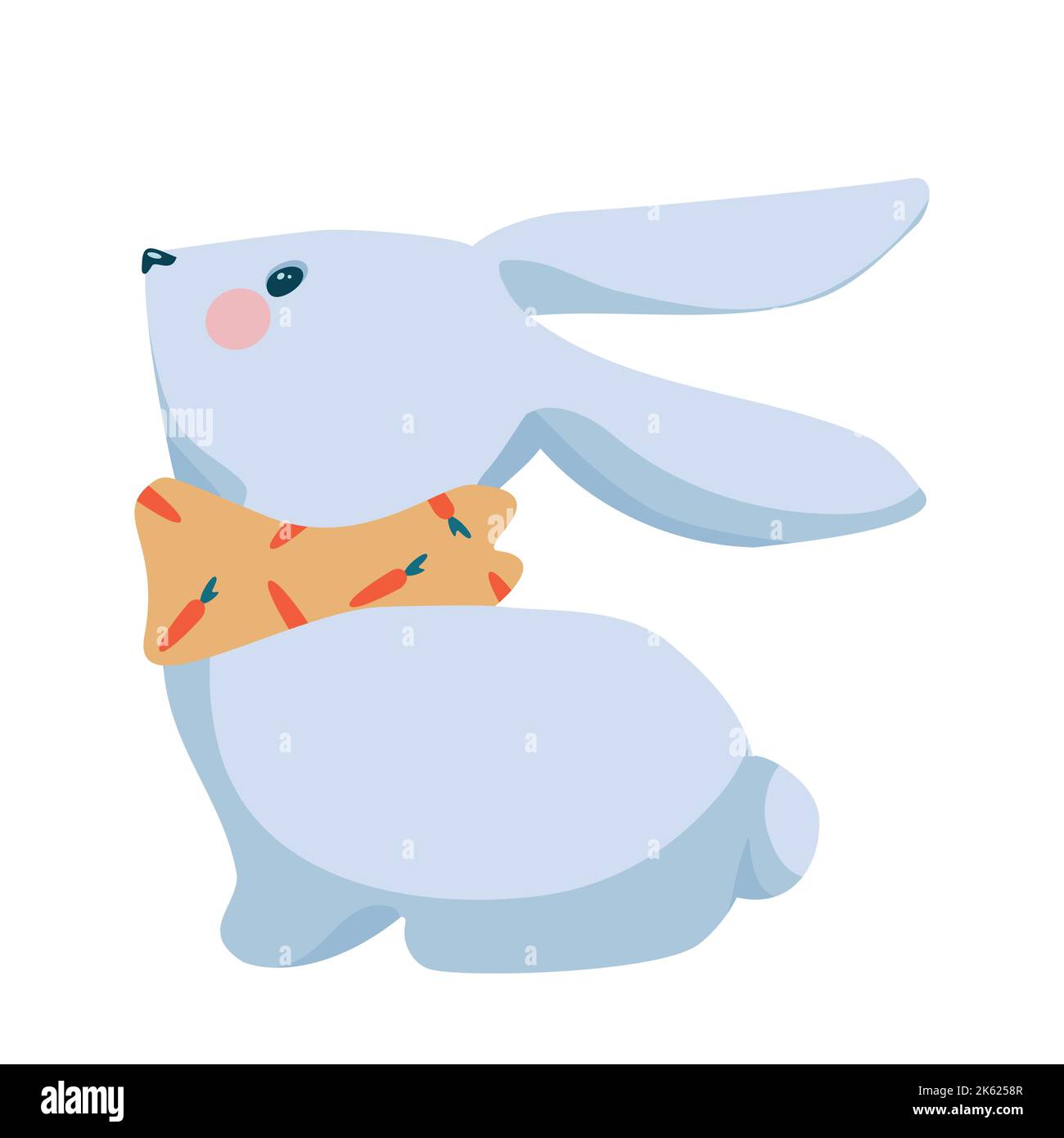 Cute rabbit in christmas Stock Vector Images - Alamy