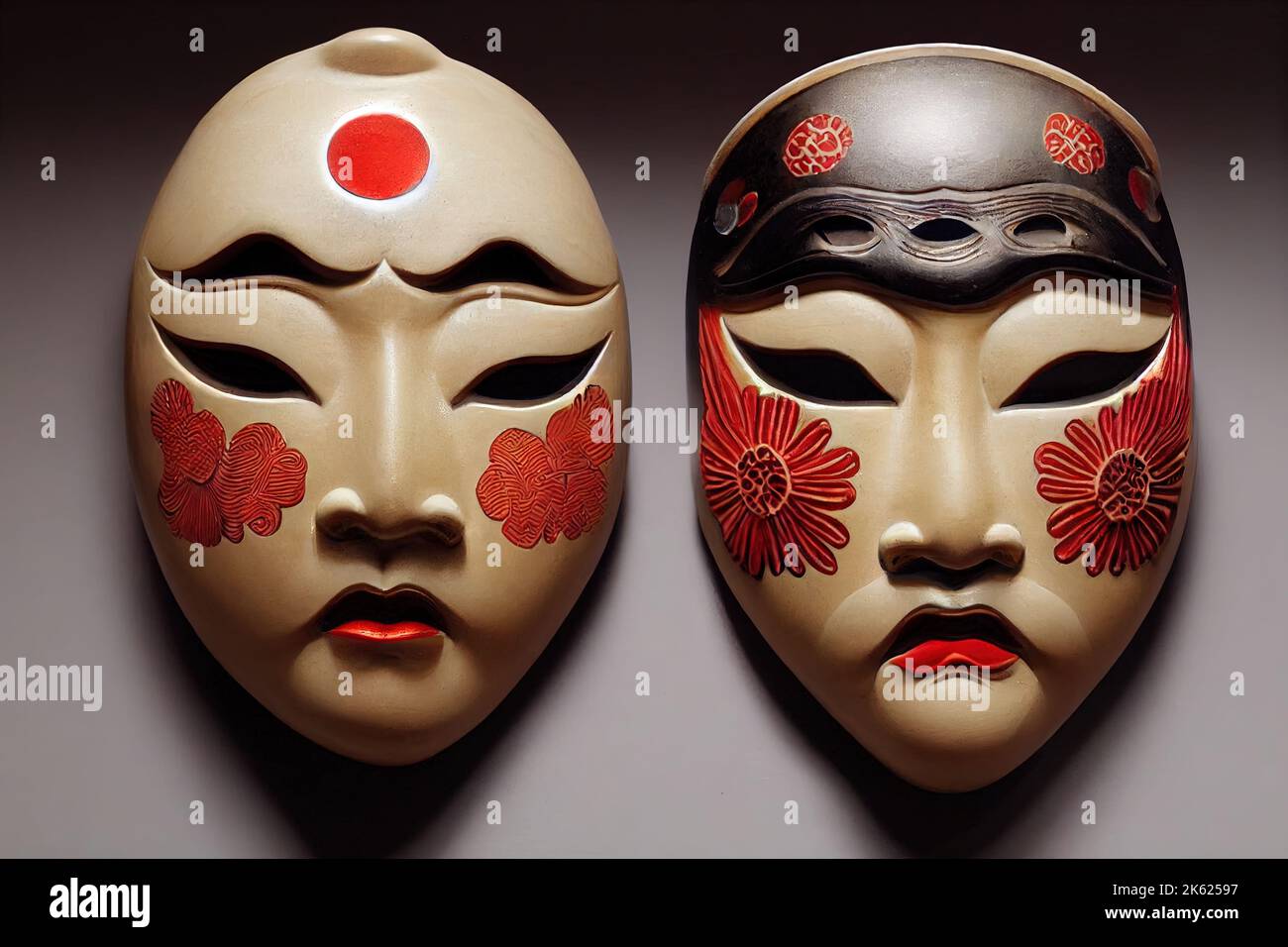 Kabuki theater character hi-res stock photography and images - Alamy