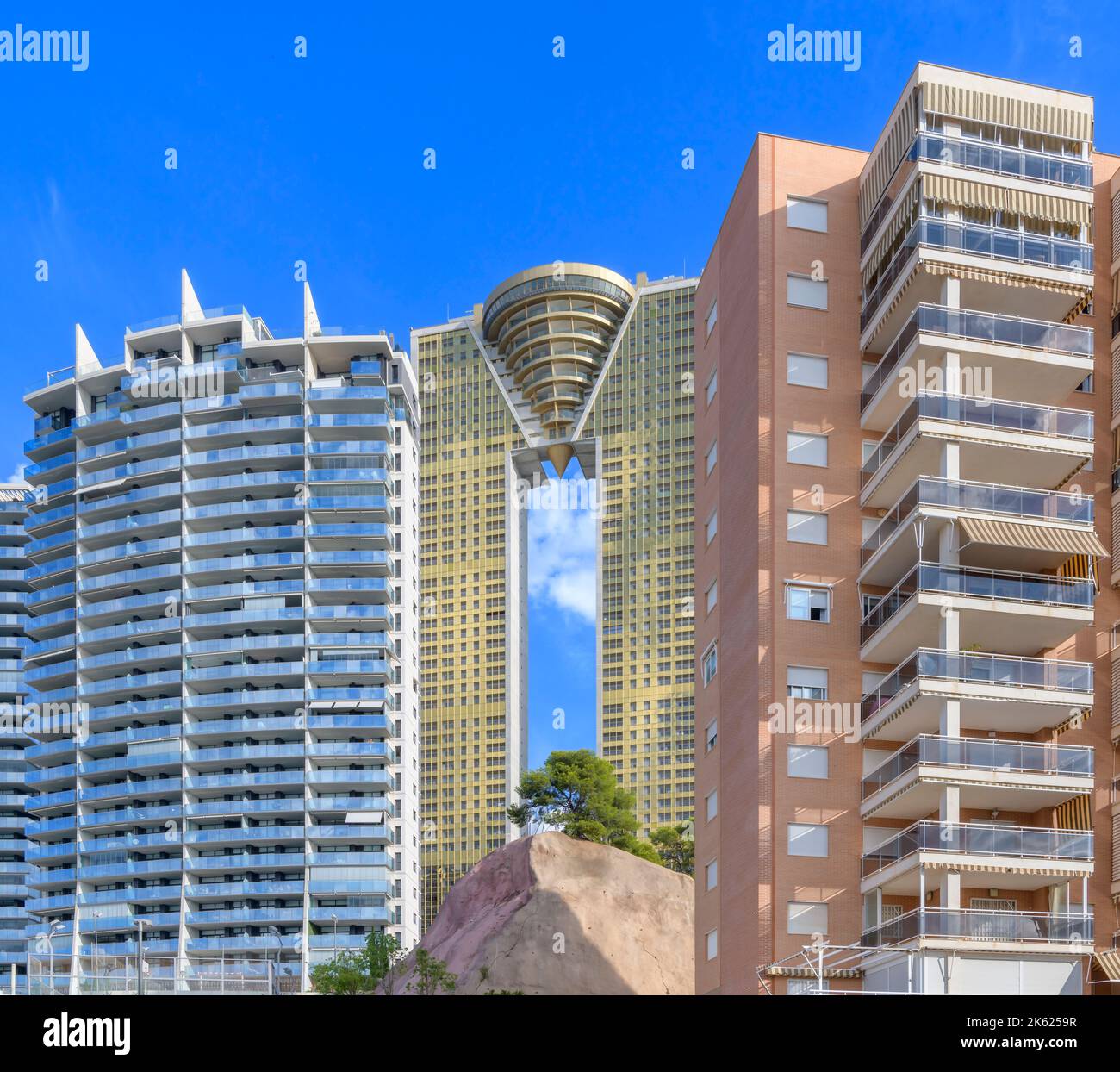 Recently completed Edificio Intempo tower block of apartments in ...