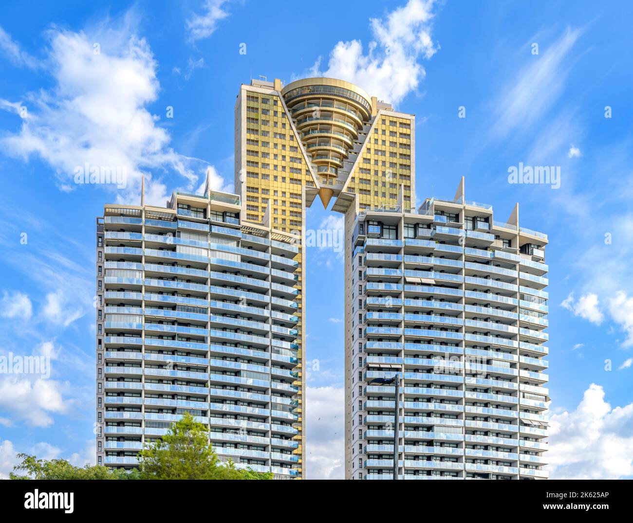 Recently completed Edificio Intempo tower block of apartments in ...