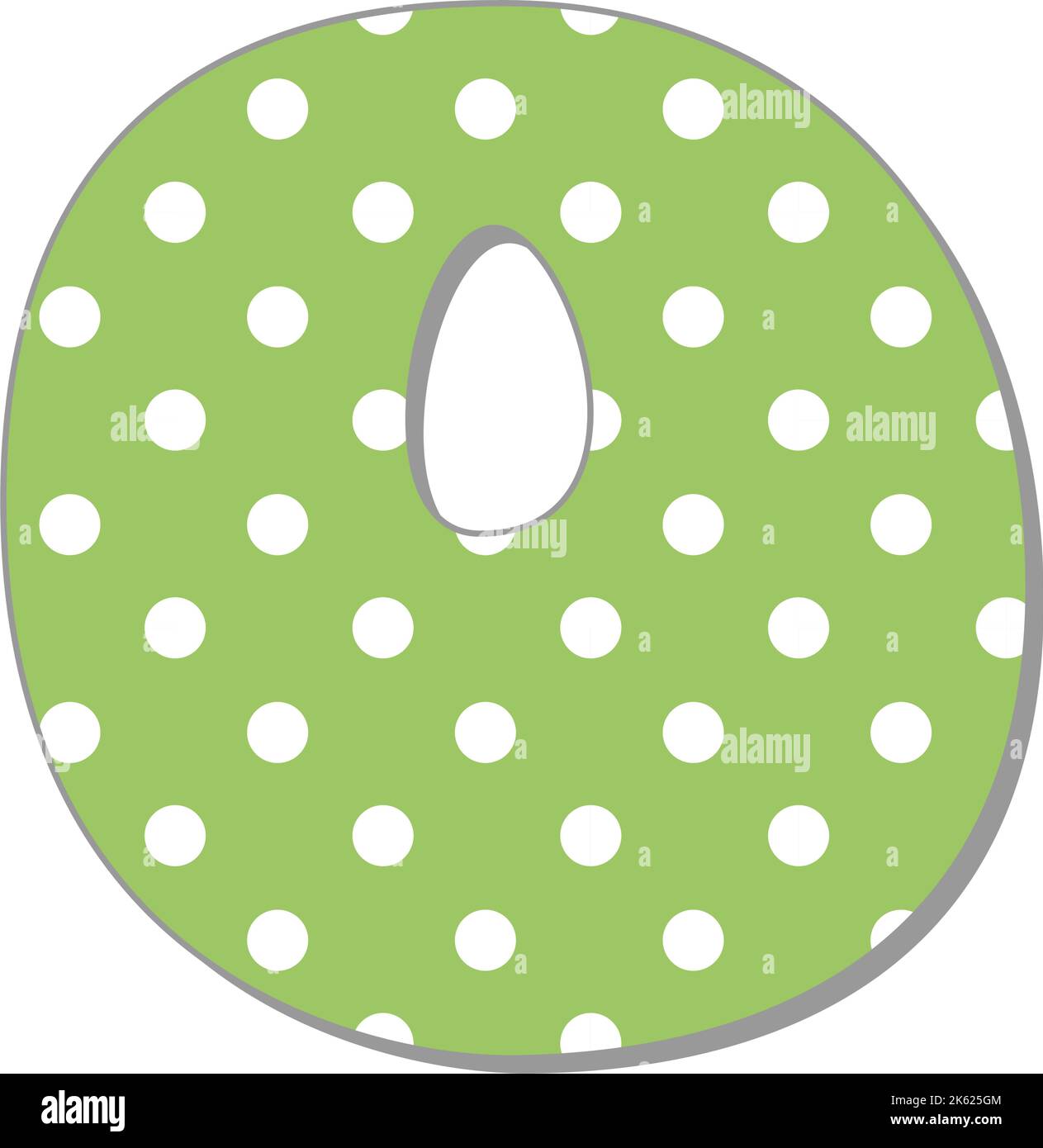 Polka dot letter.Pastel polka dots font. Hand drawn letter design for ...