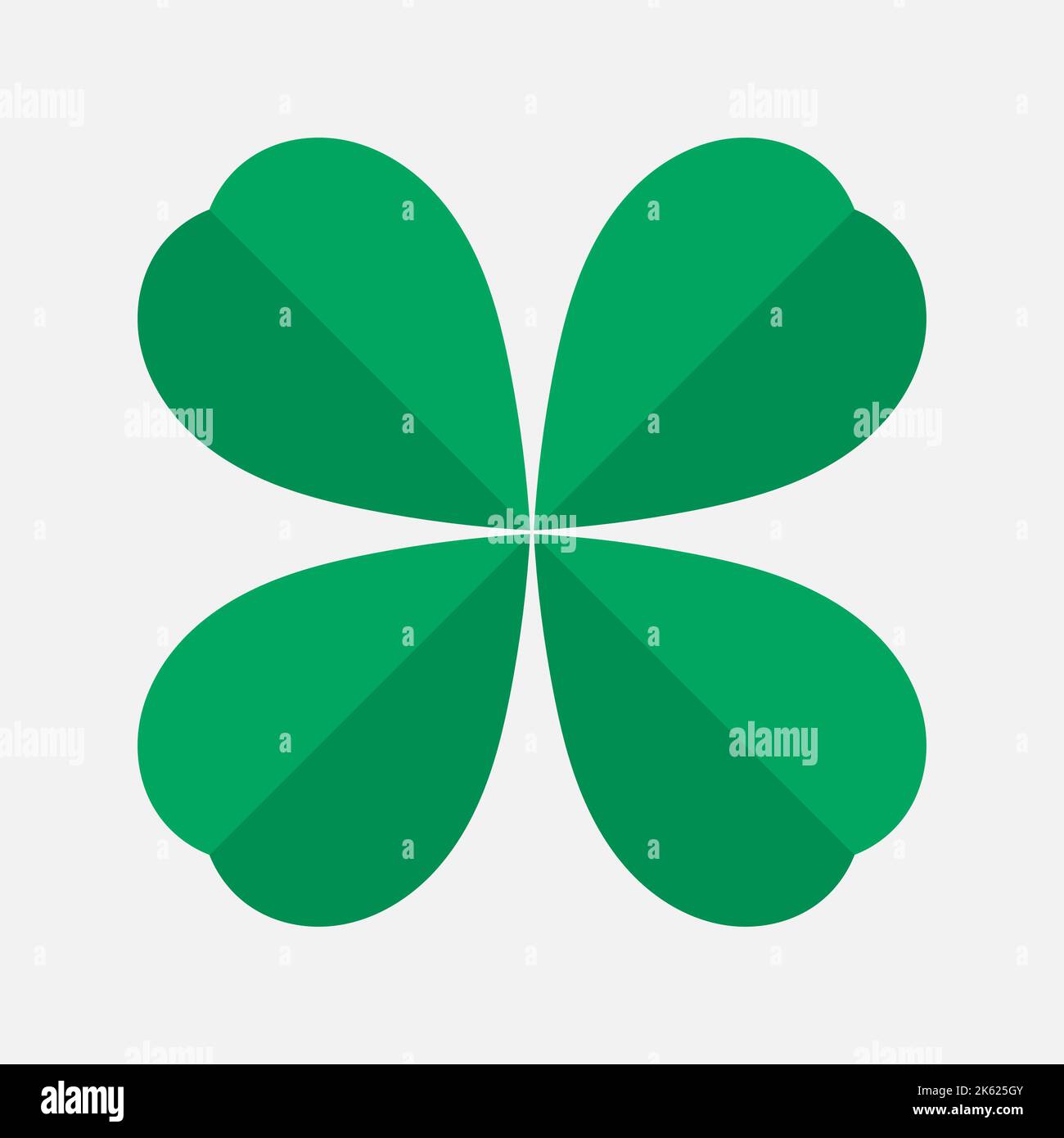 Four leaf clover green icon symbol. Vector illustration Stock Vector ...