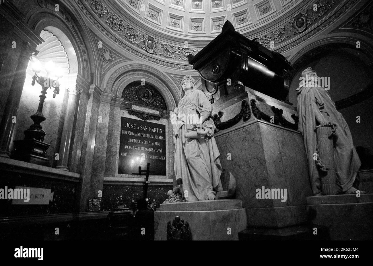 General Jose de San Martin tomb at the Buenos Aires Cathedral ...